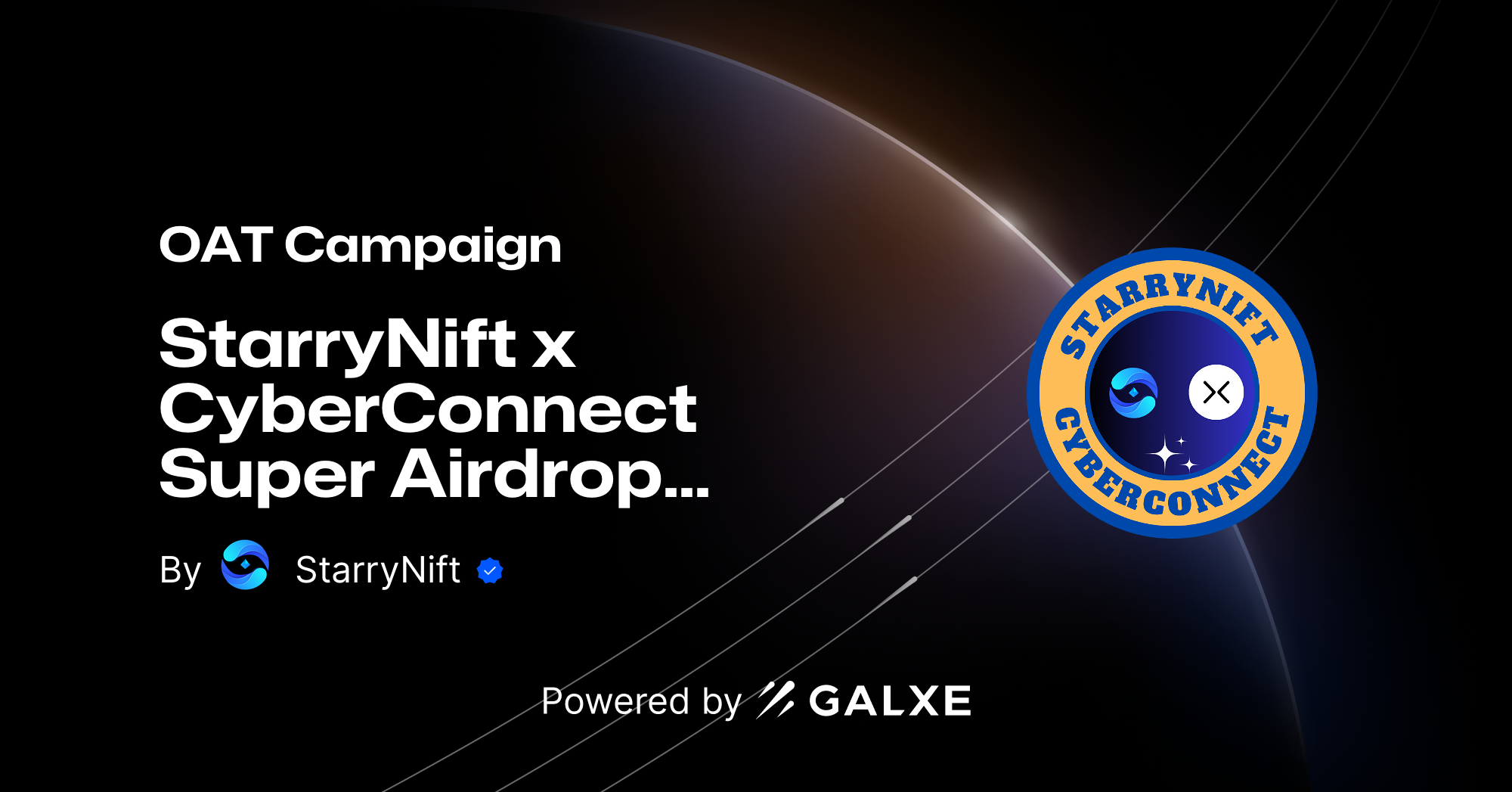 StarryNift x CyberConnect Super Airdrop Campaign by StarryNift | Galxe ...