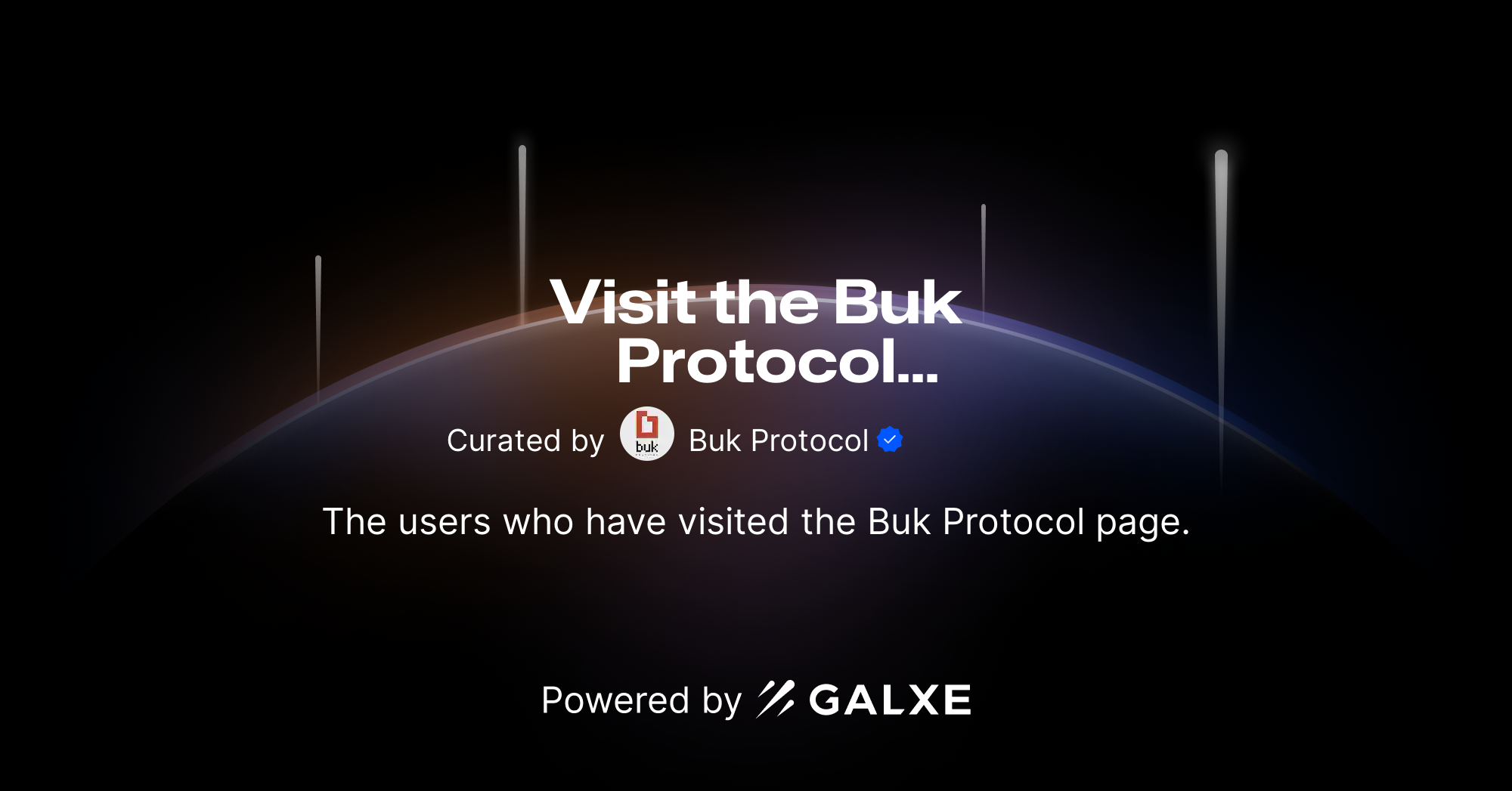 Visit the Buk Protocol Credential | Galxe