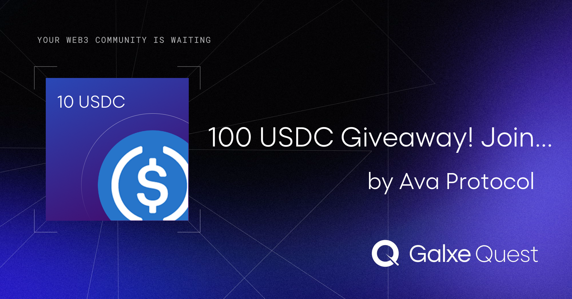 100 USDC Giveaway! Join Ava Protocol's Streamlining Smart Contracts Campaign! by Ava Protocol ...