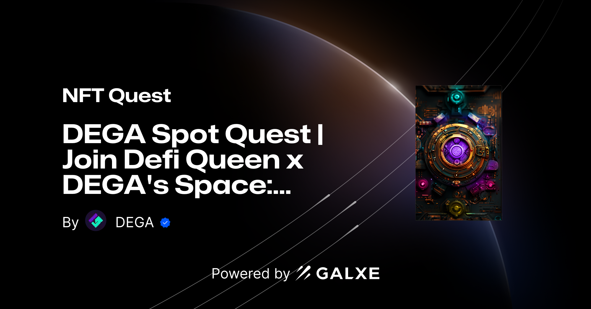 DEGA Spot Quest | Join Defi Queen x DEGA's Space: Earn Bronze Elements Easy! by DEGA | Galxe Quest
