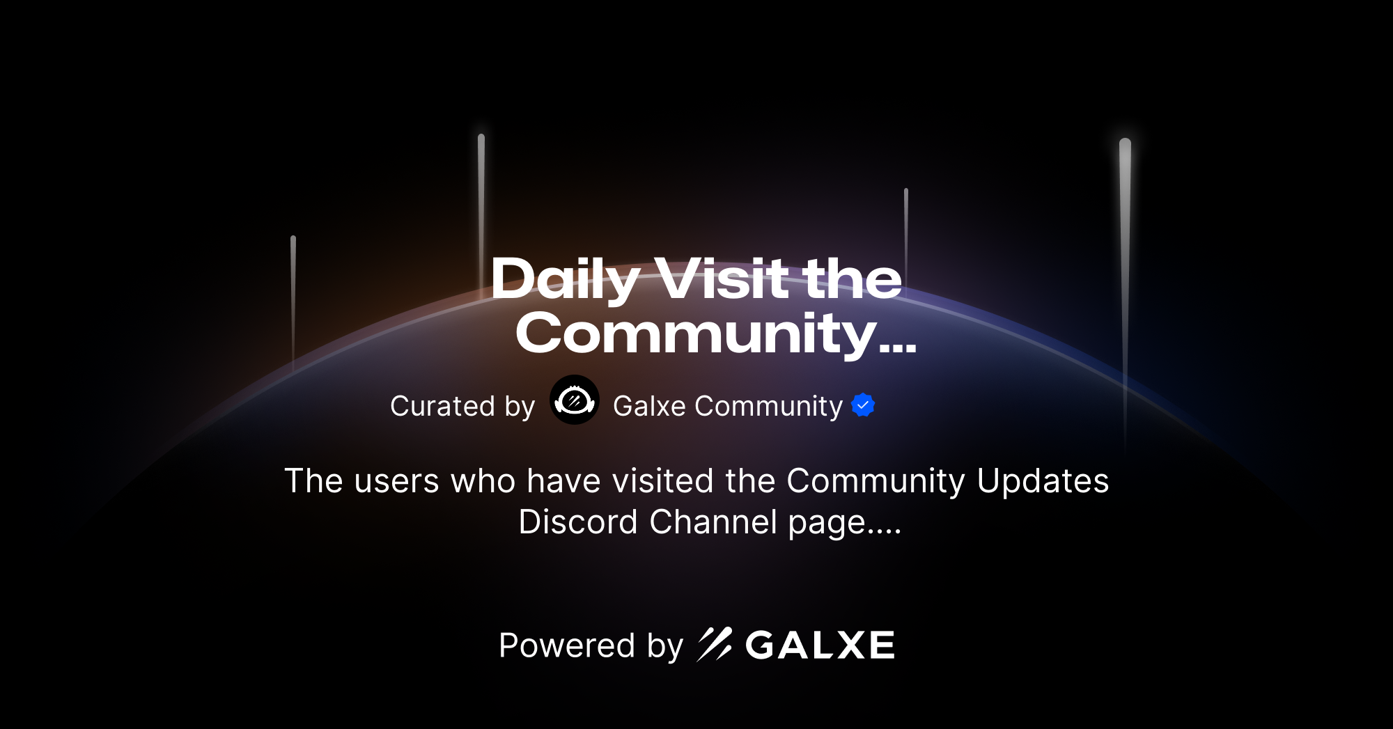 Daily Visit the Community Updates Discord Channel Credential | Galxe