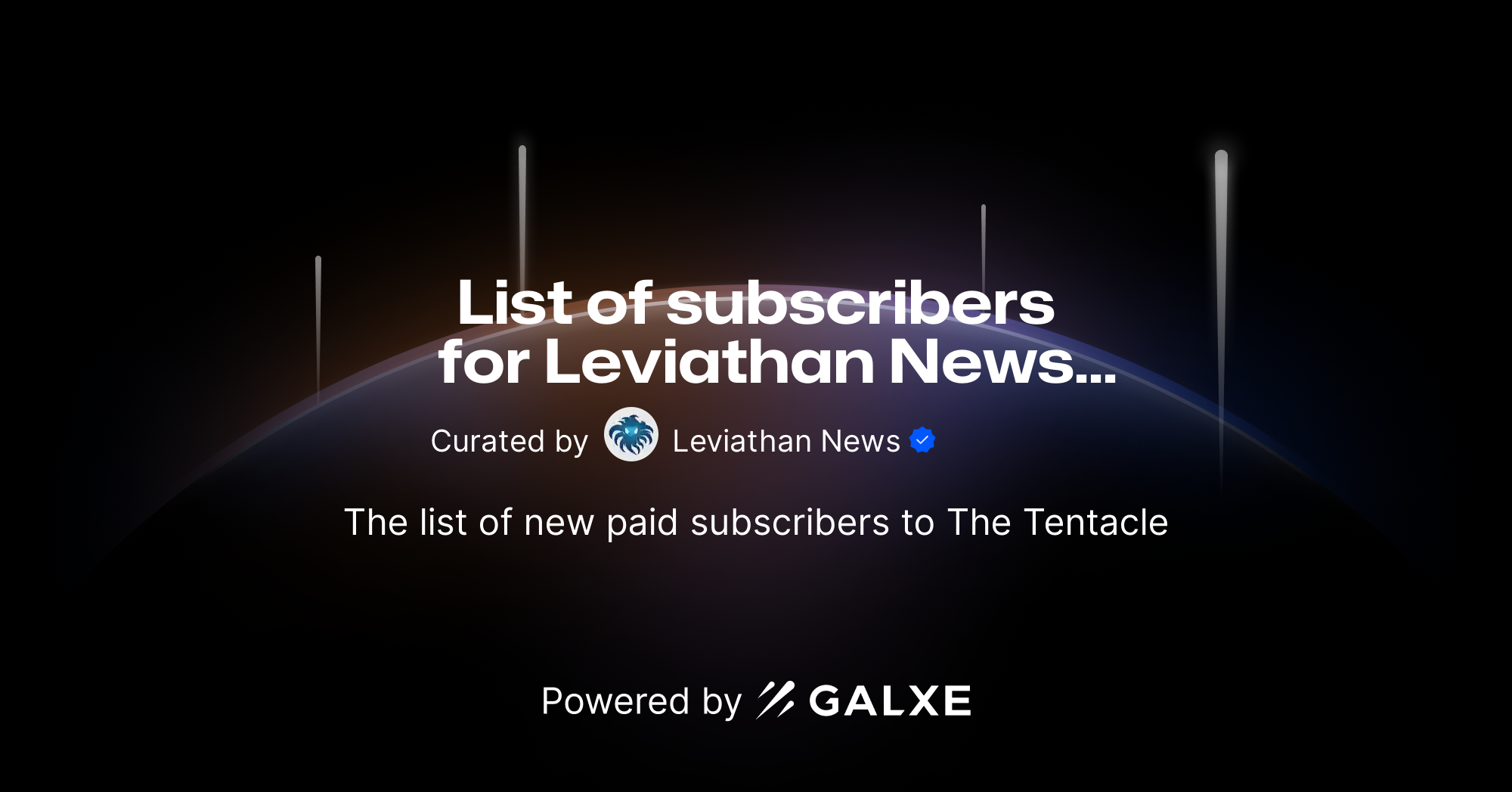 List of subscribers for Leviathan News Credential | Galxe