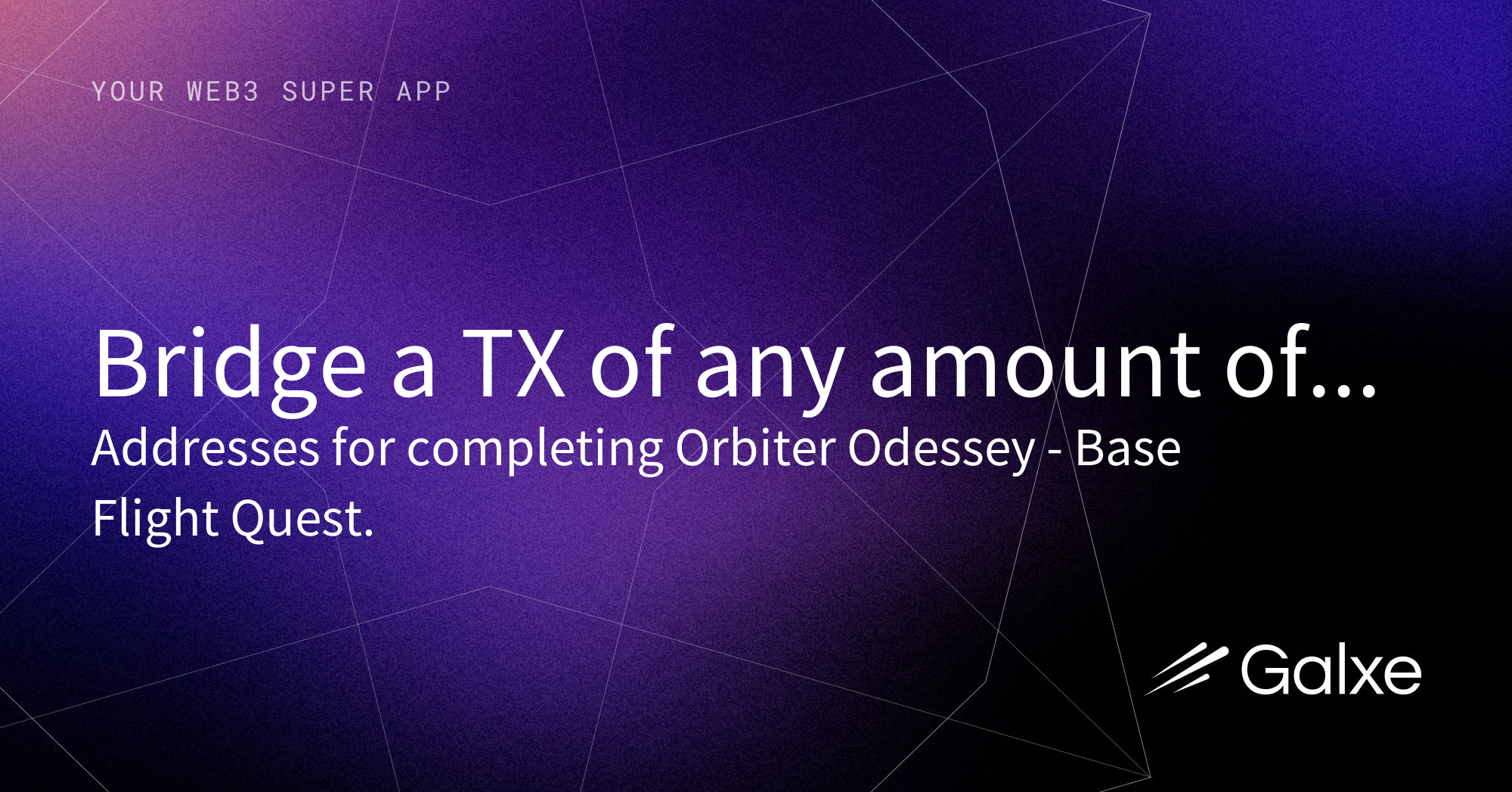 Bridge a TX of any amount of ETH from any chain to Base via Orbiter ...