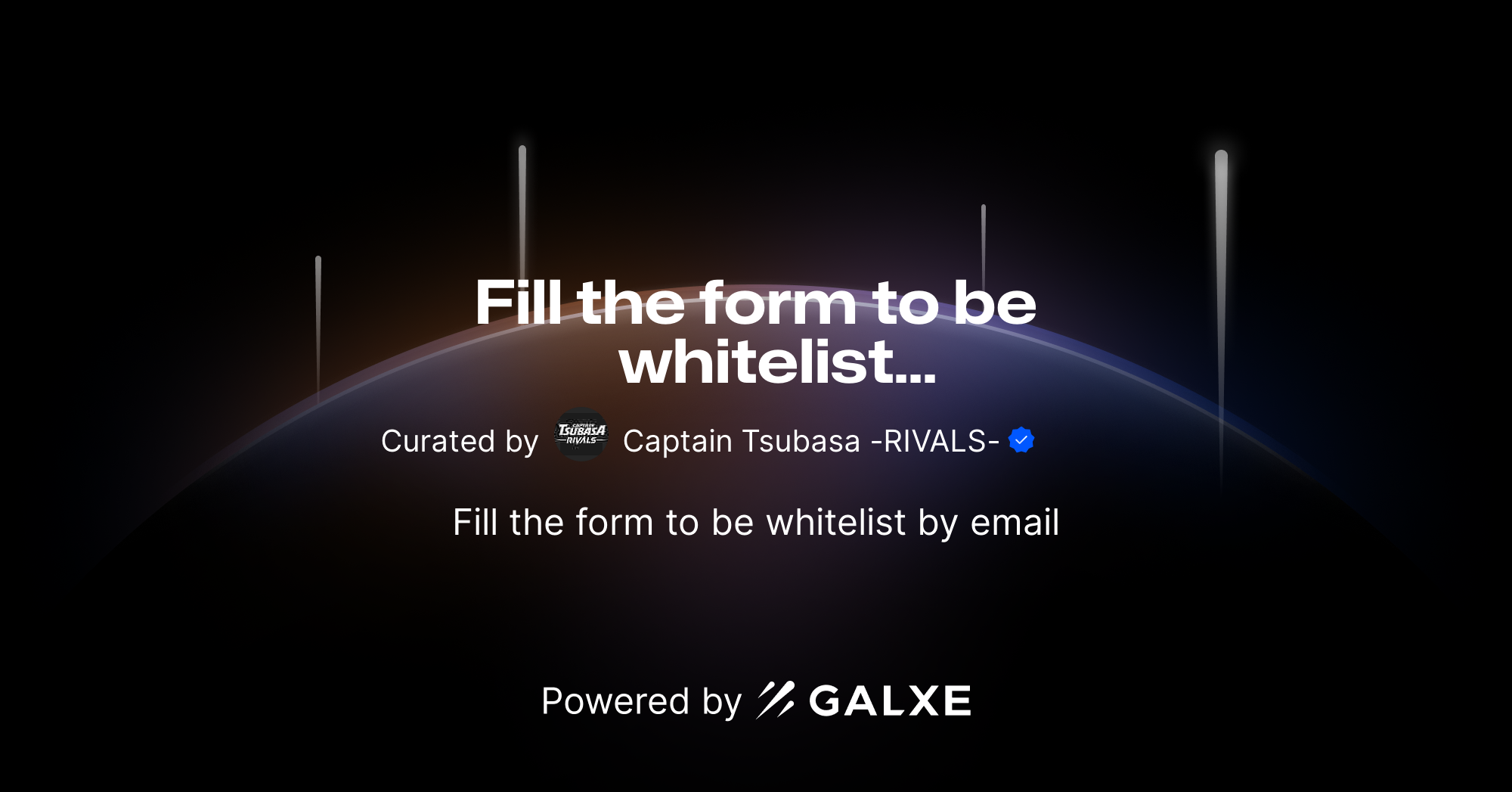 Fill the form to be whitelist Credential | Galxe