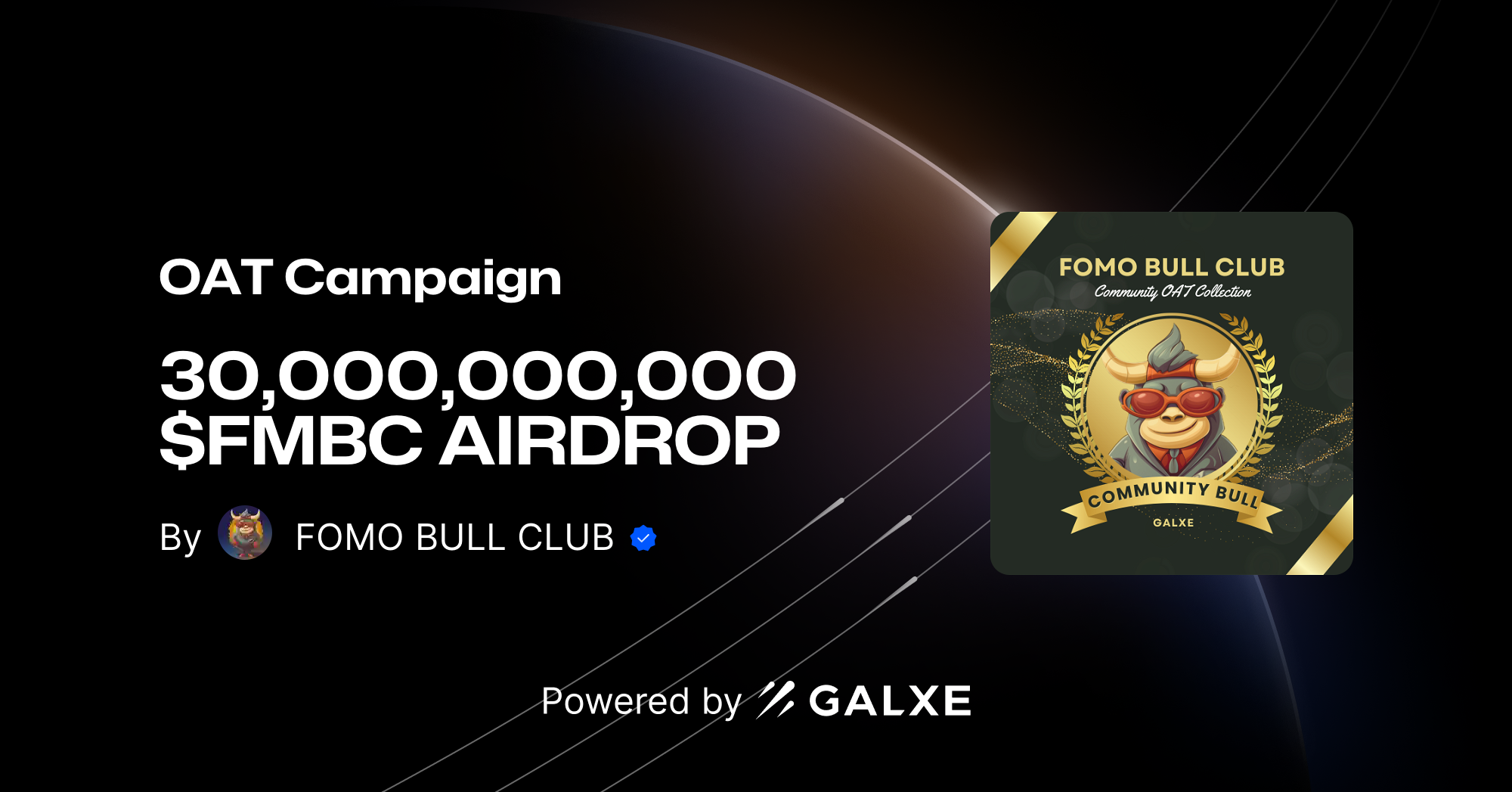 30,000,000,000 $FMBC AIRDROP by FOMO BULL CLUB | Galxe Quest
