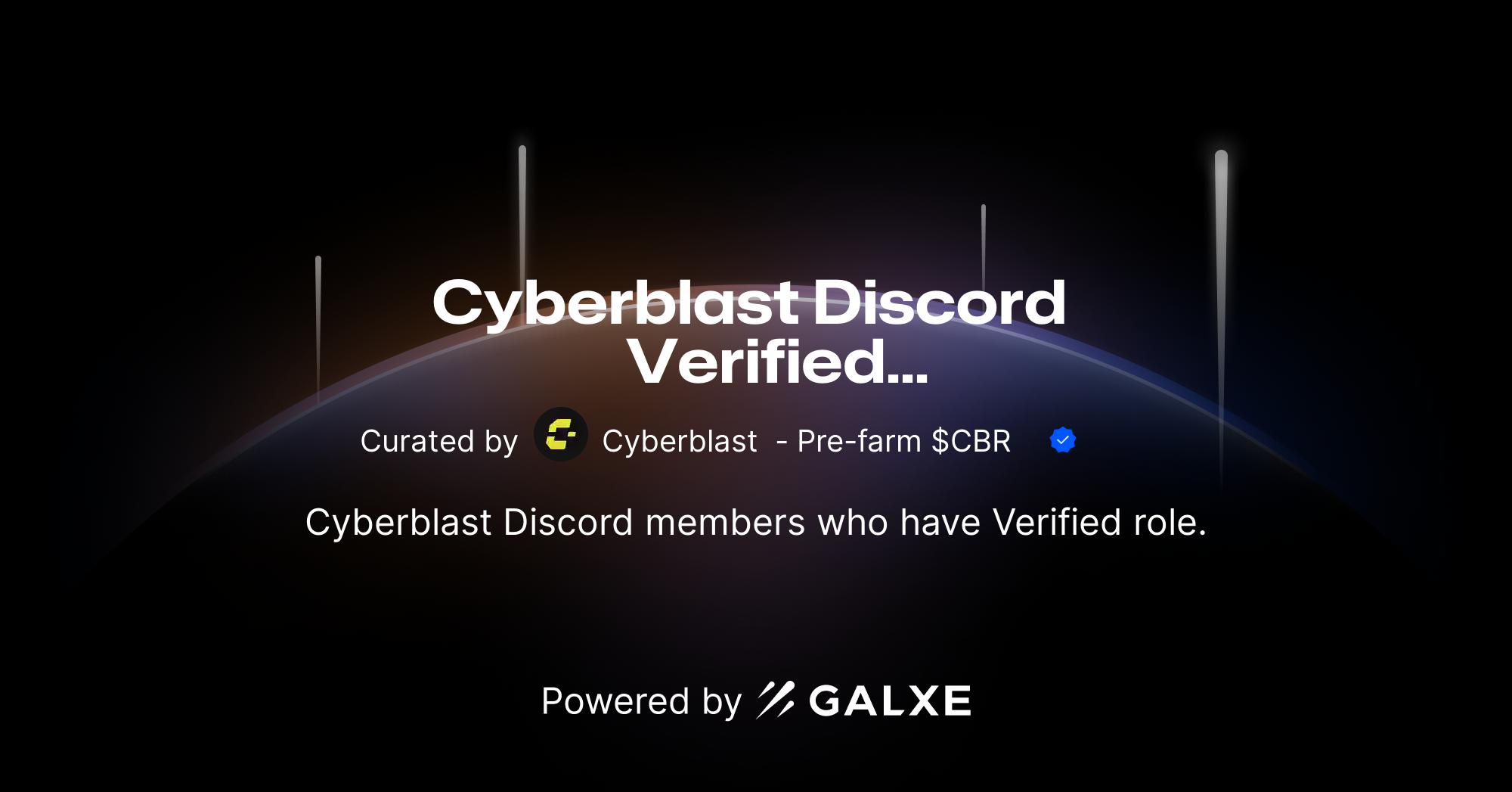 Cyberblast Discord Verified Credential | Galxe
