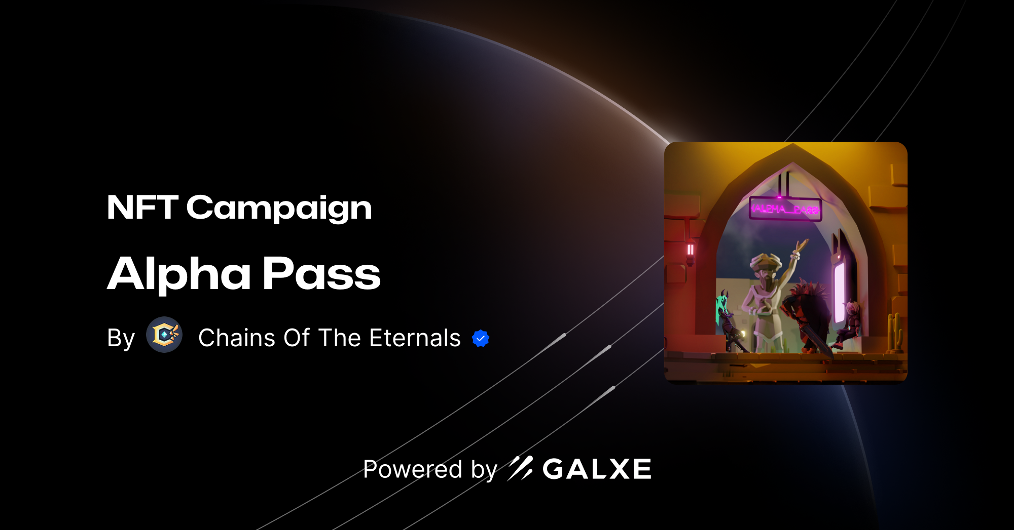 Alpha Pass by Chains Of The Eternals | Galxe Quest