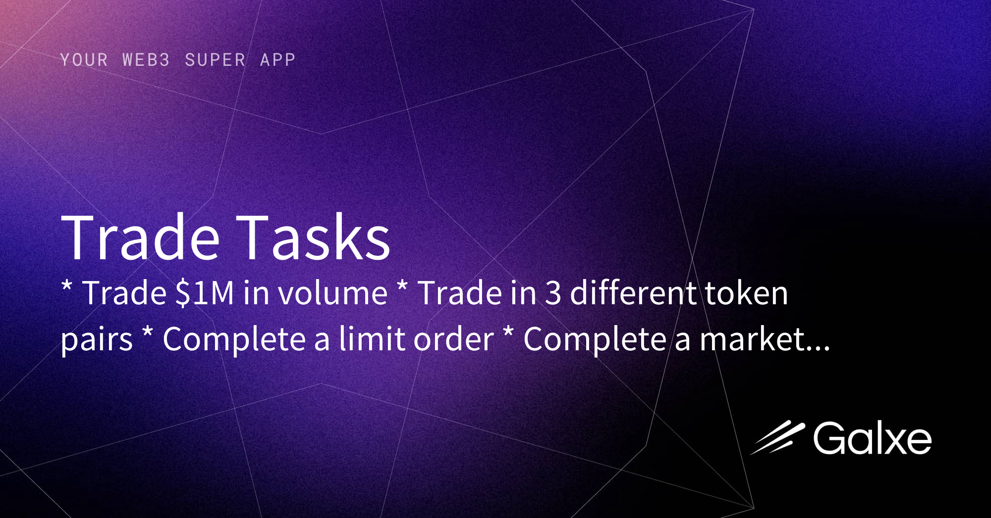 Trade Tasks Credential | Galxe