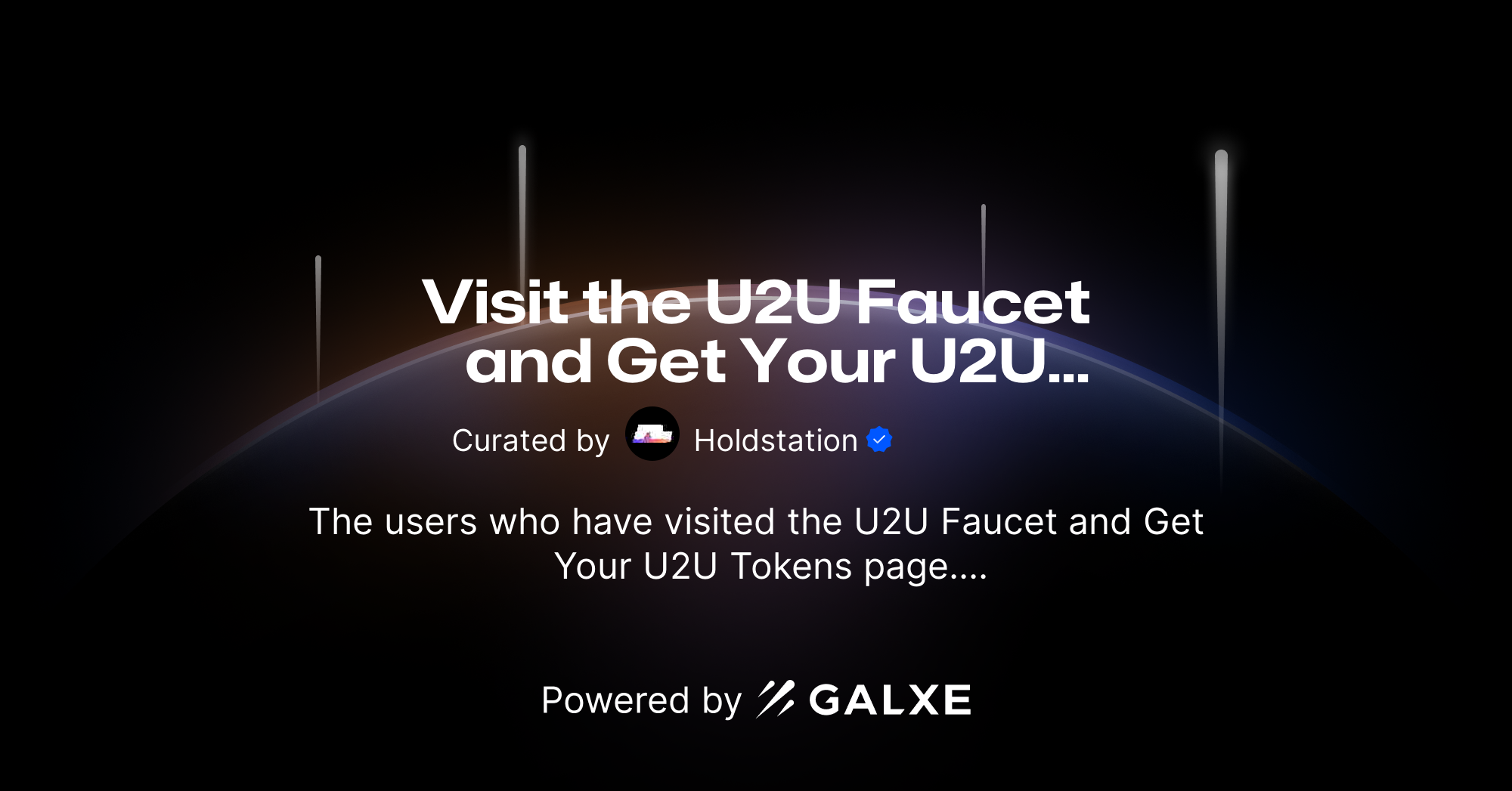 Visit the U2U Faucet and Get Your U2U Tokens Credential | Galxe