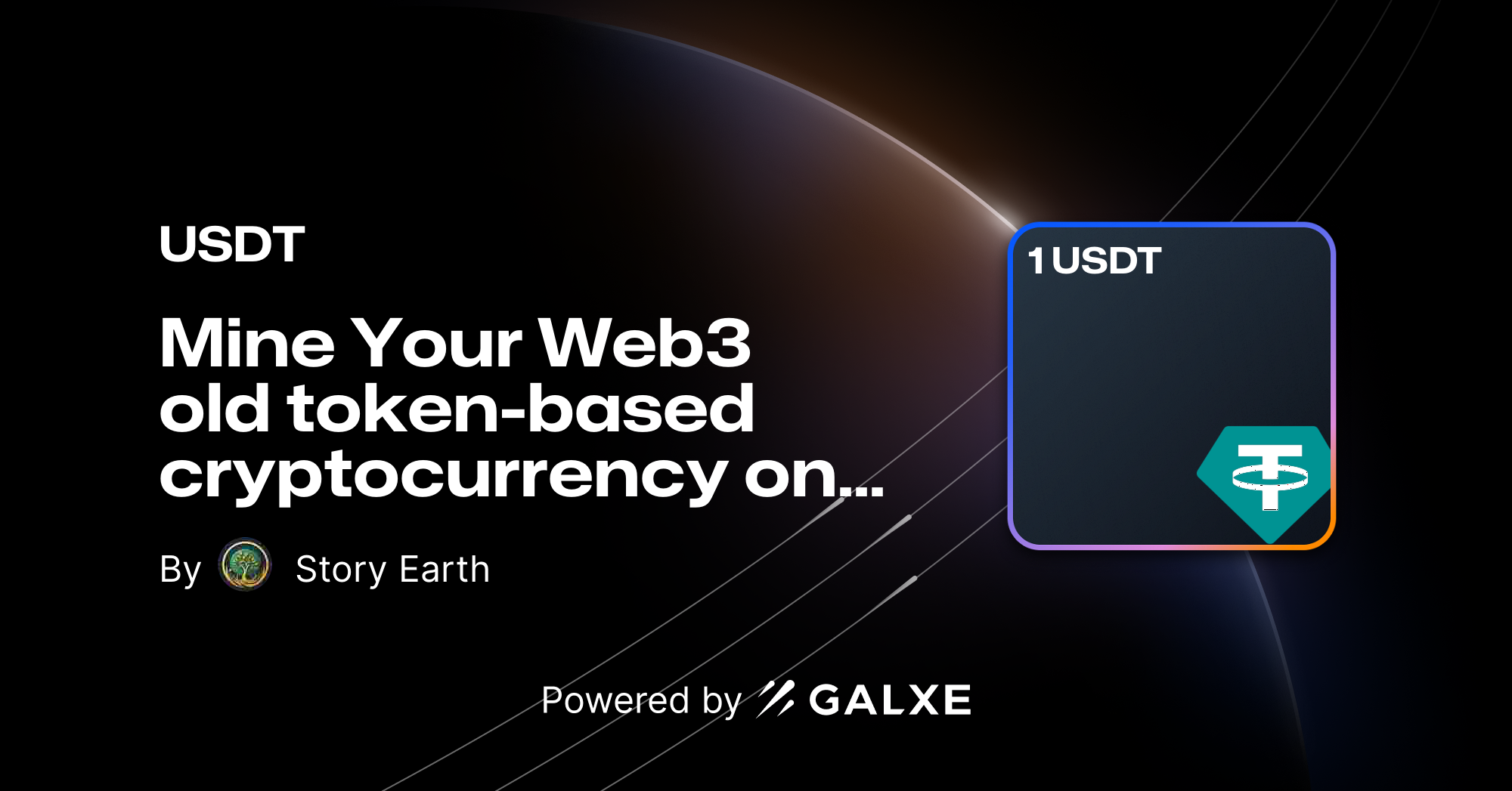 Mine Your Web3 old token-based cryptocurrency on the Ton Blockchain. by Story Earth | Galxe Quest