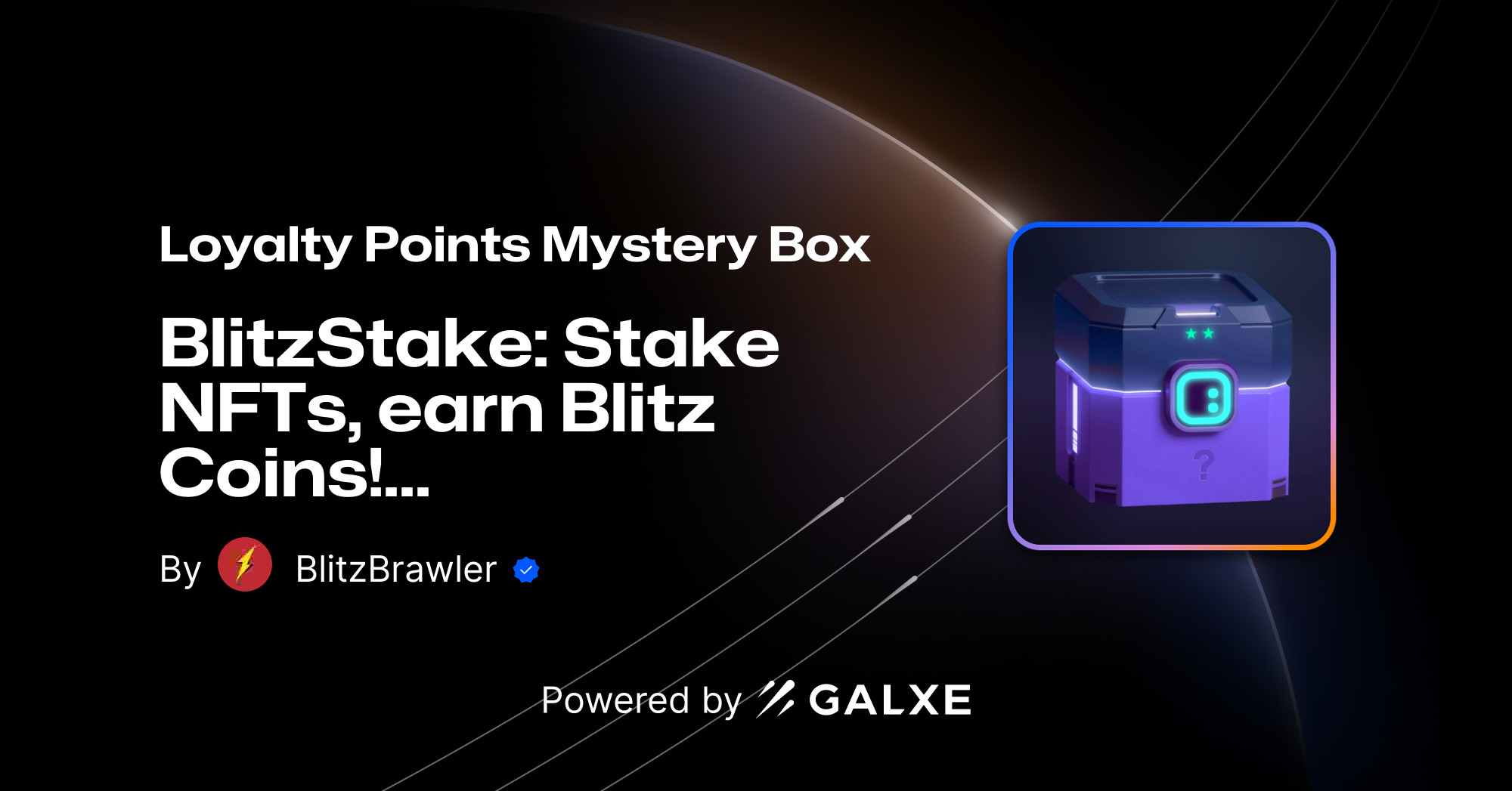 BlitzStake: Stake NFTs, earn Blitz Coins! by BlitzBrawler | Galxe Quest