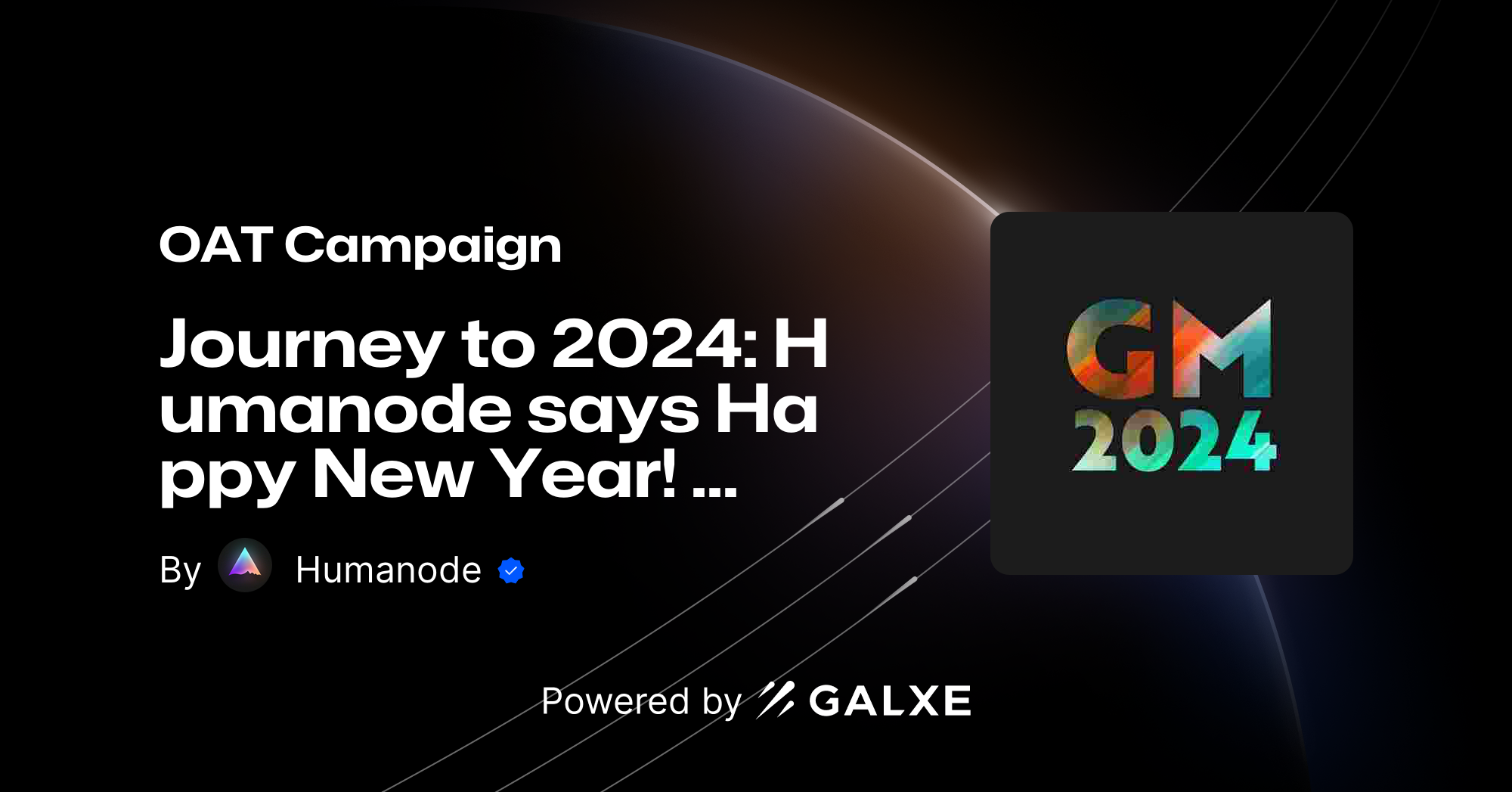 Journey to 2024: Humanode says Happy New Year! 🤩 by Humanode | Galxe Quest