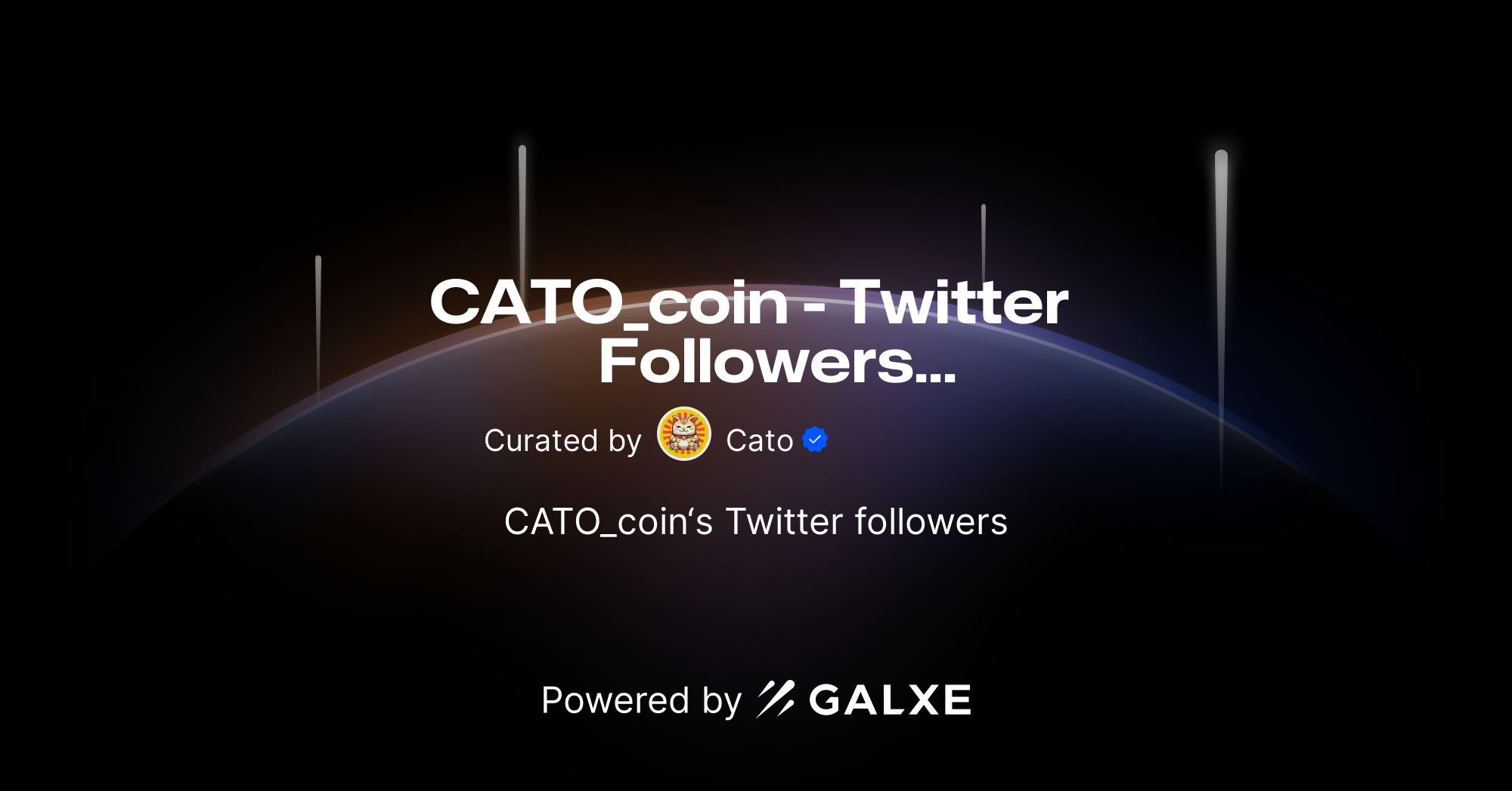 CATO_coin - Twitter Followers Credential | Galxe
