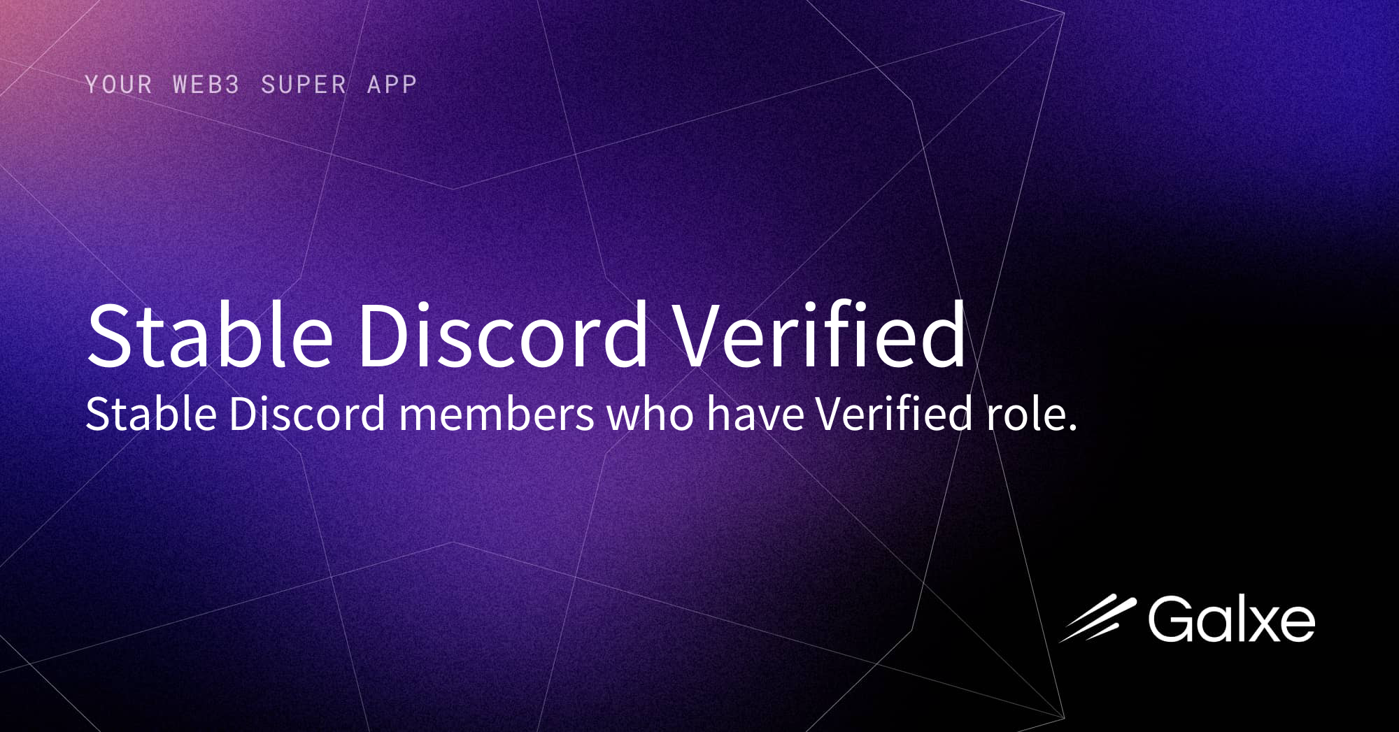 Stable Discord Verified Credential | Galxe