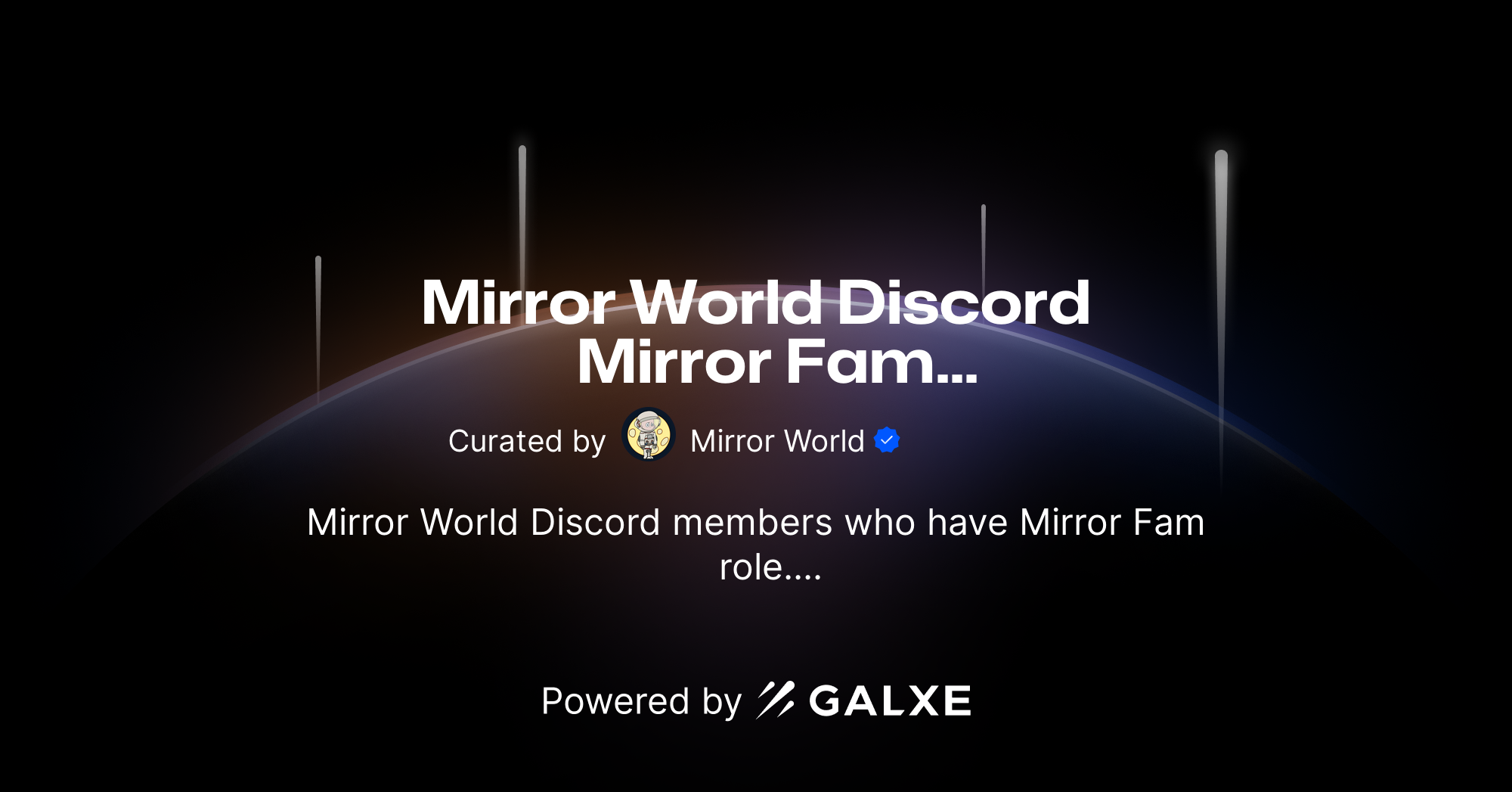 Mirror World Discord Mirror Fam Credential | Galxe