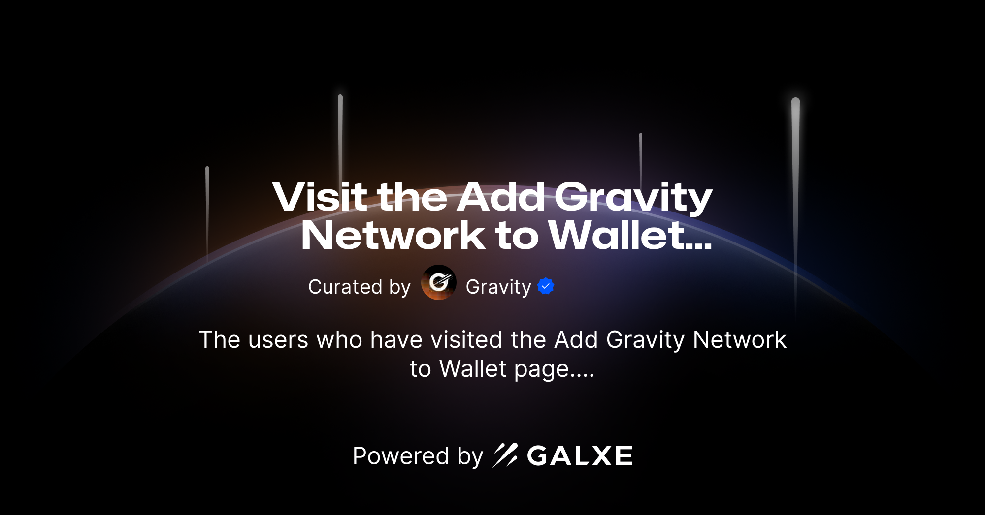 Add Gravity Network to Wallet Credential | Galxe