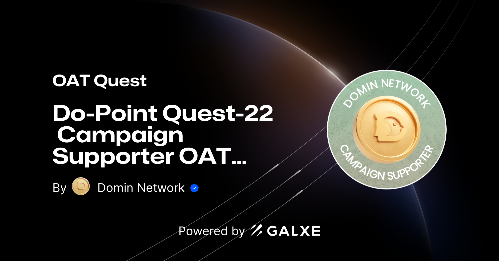 Do-Point Quest-22 🚀 Campaign Supporter OAT by Domin Network | Galxe Quest