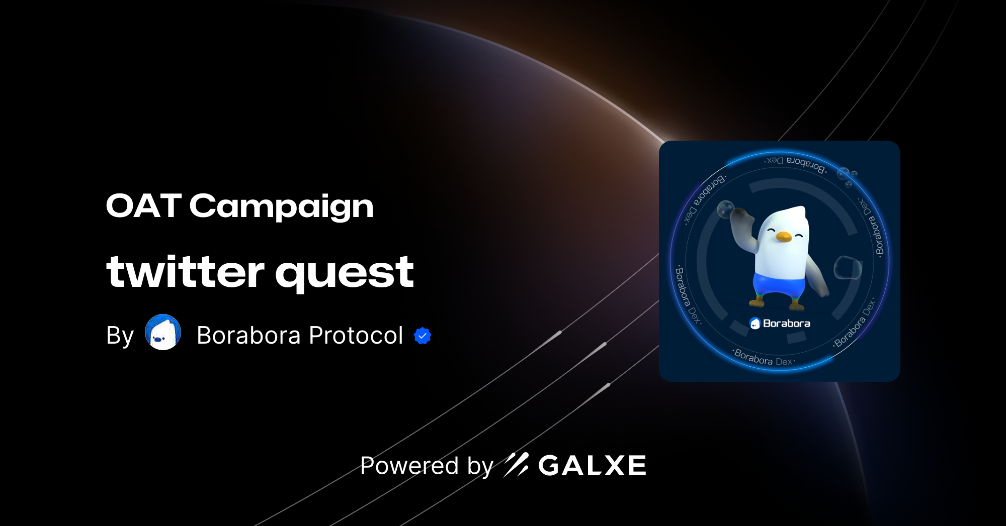 twitter quest by Borabora Protocol | Galxe Quest