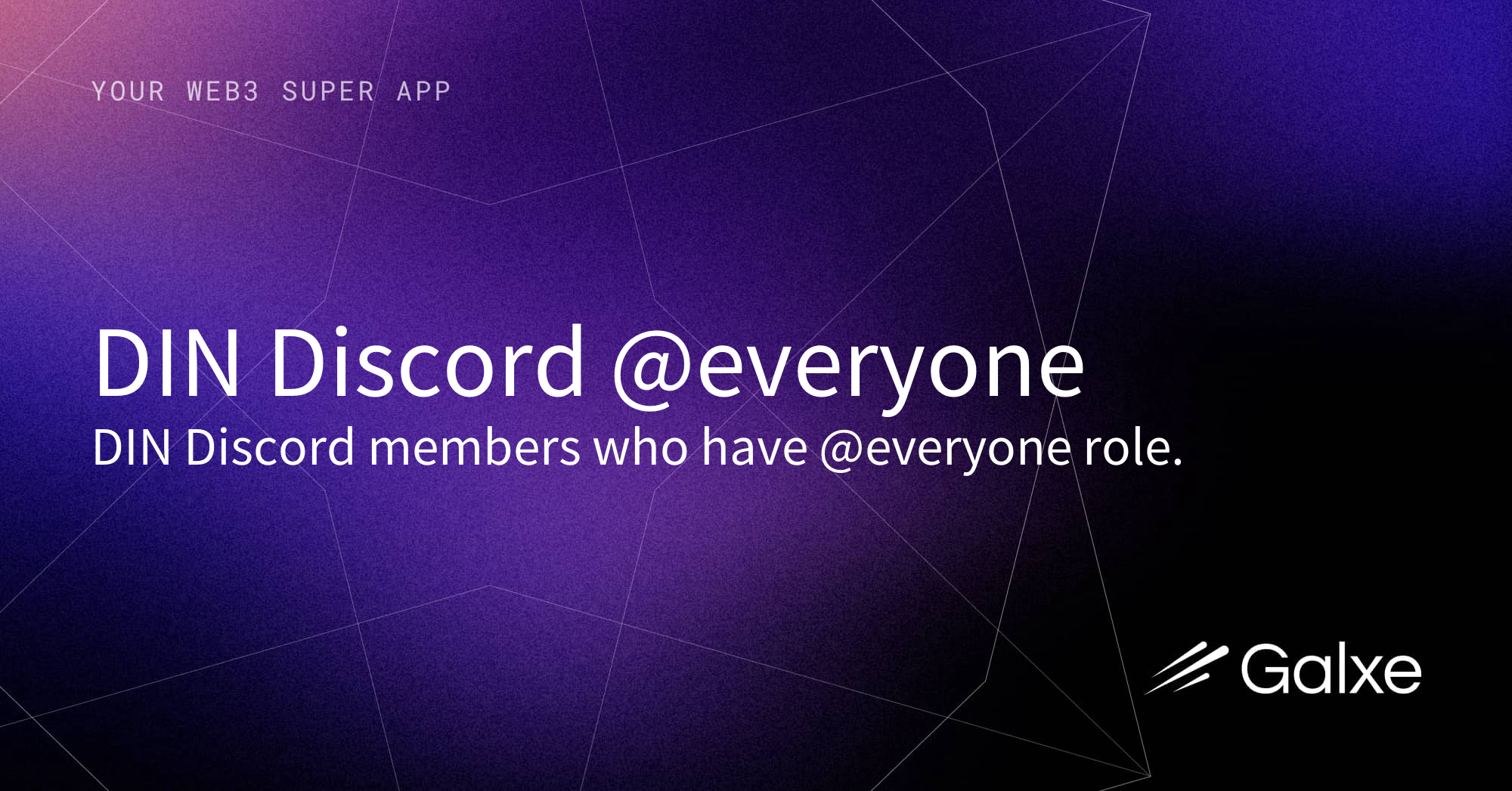 DIN Discord @everyone Credential | Galxe