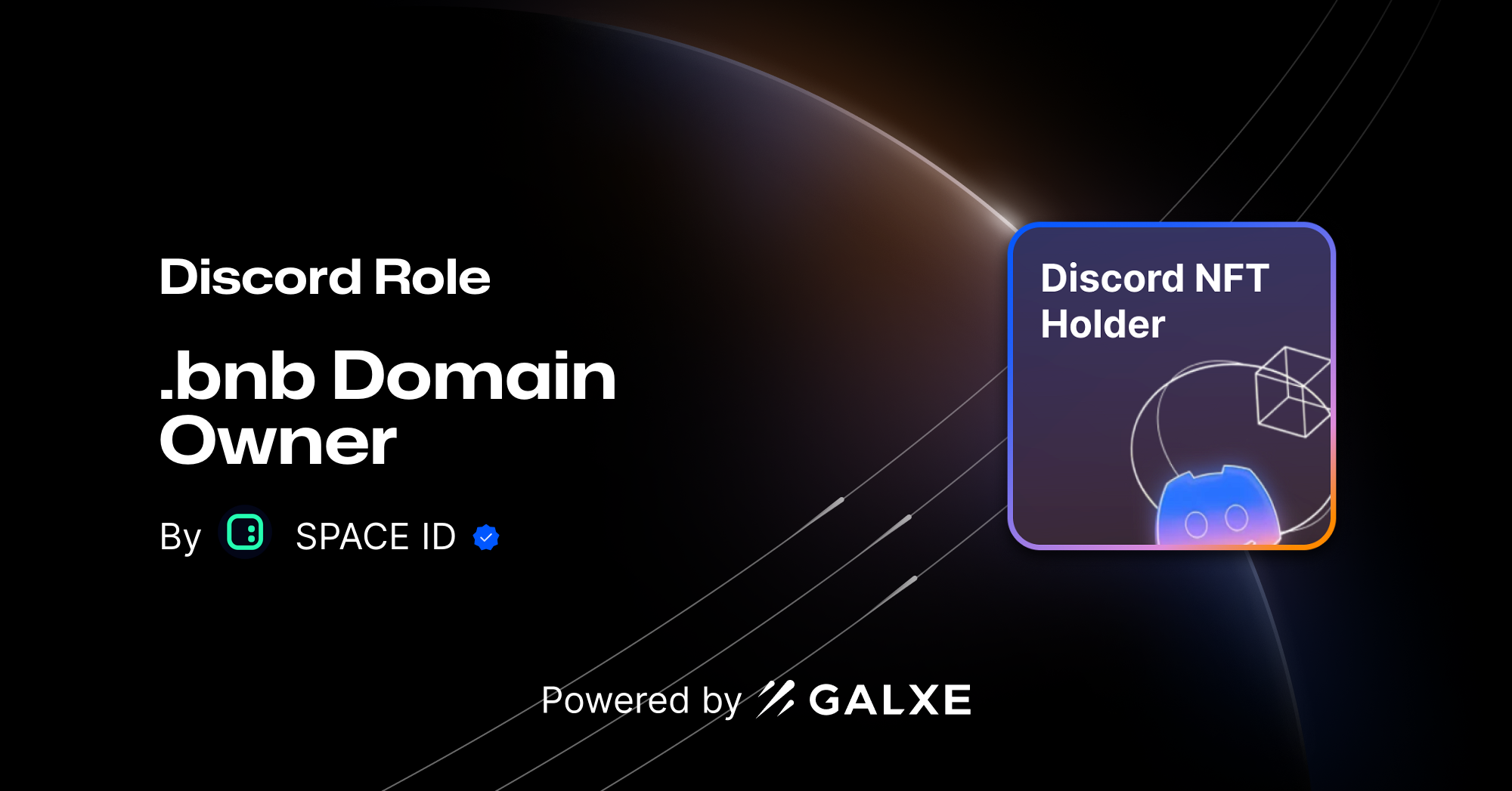 Claim .bnb Domain Owner Discord Role from SPACE ID on Galxe