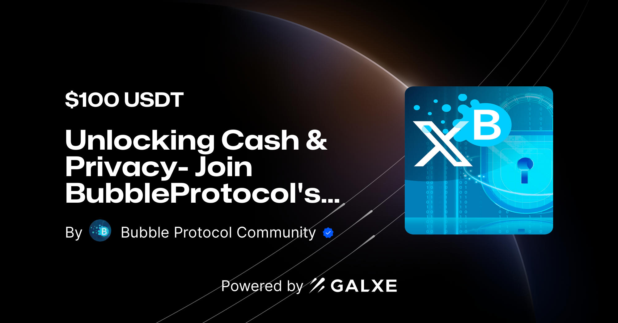 Unlocking Cash & Privacy- Join BubbleProtocol's $100usdt Twitter Party by Bubble Protocol ...
