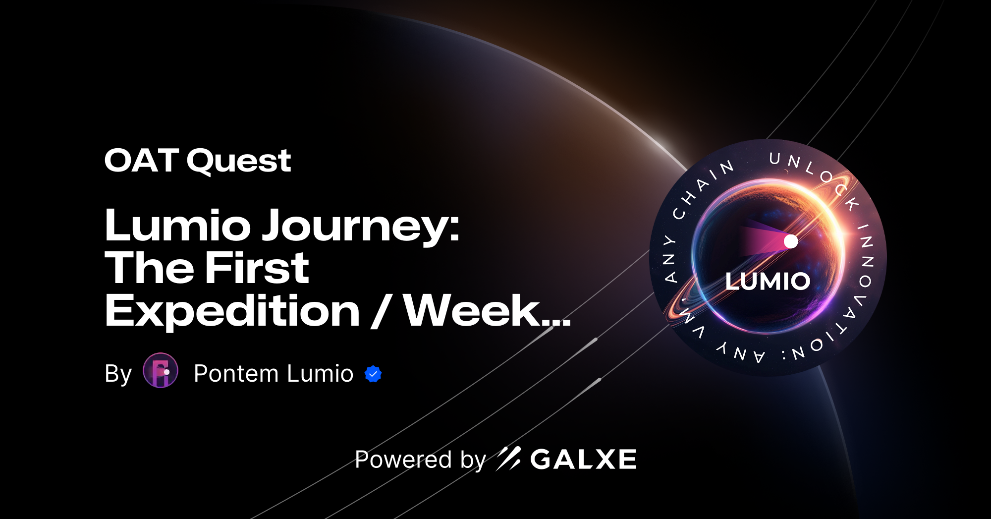 Lumio Journey: The First Expedition / Week #1 by Pontem Lumio | Galxe Quest