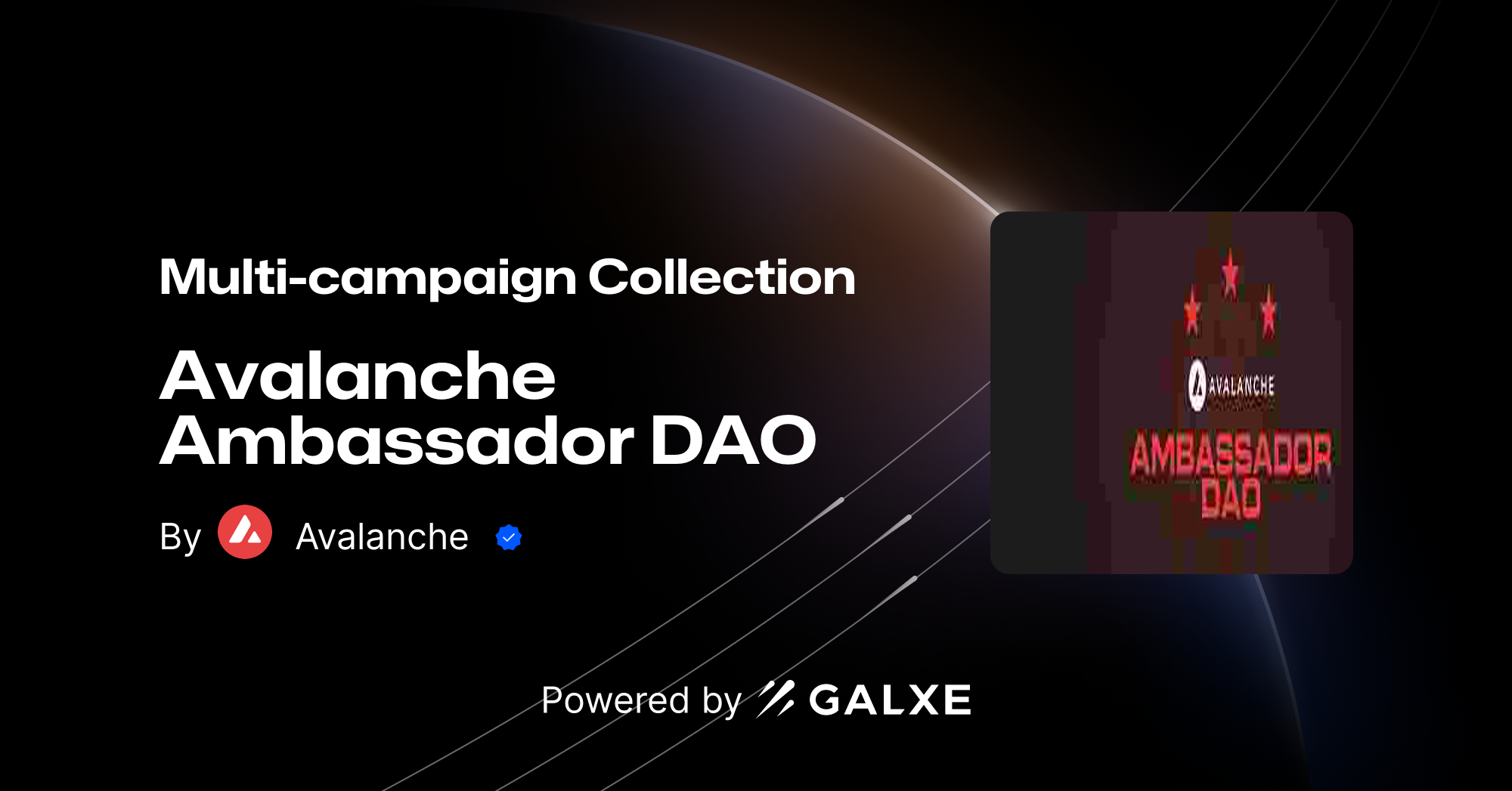 Avalanche Ambassador DAO by Avalanche | Galxe