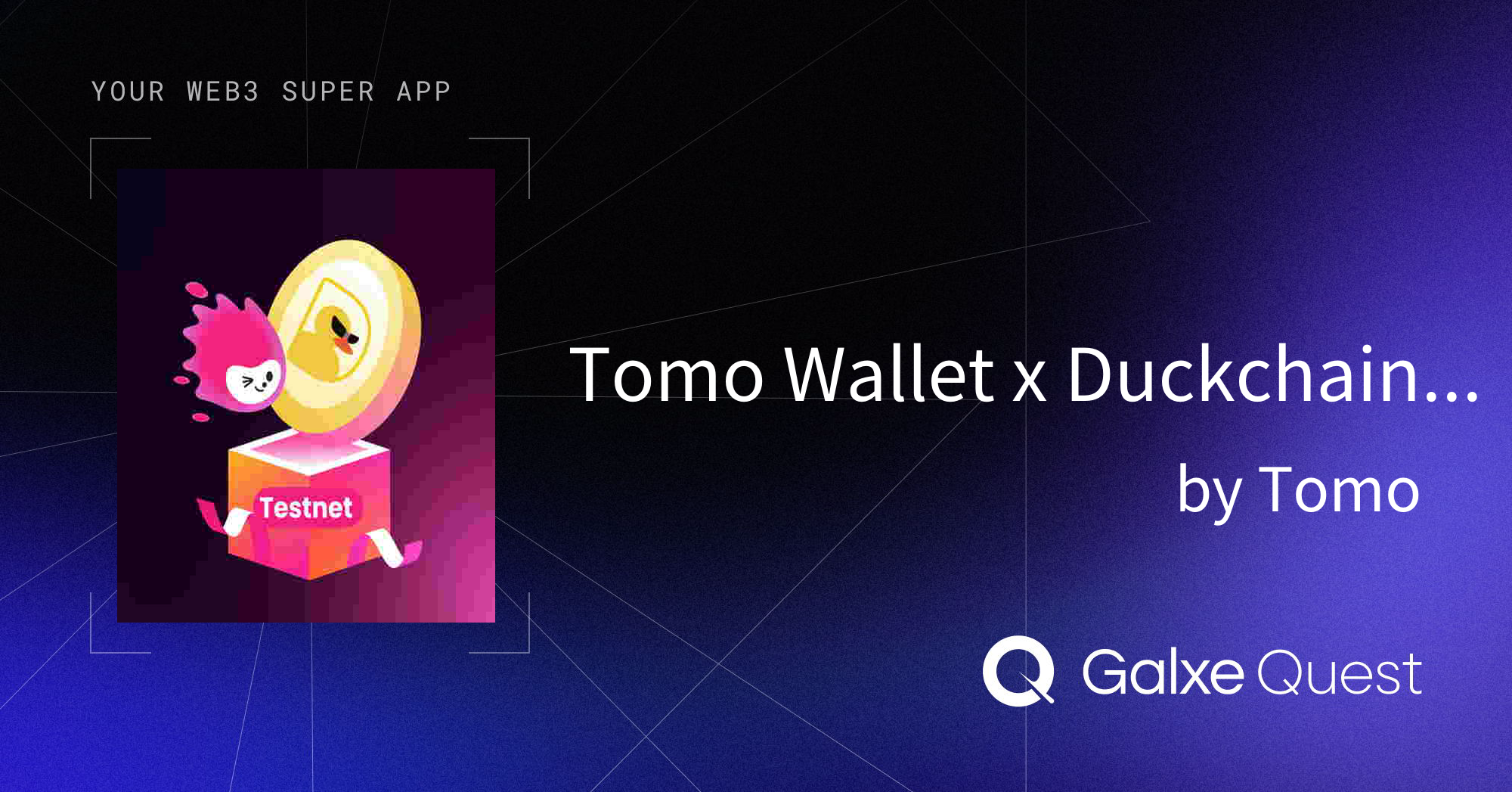 Tomo Wallet x Duckchain Task2get 10,000,000 Duck Points Airdrop! by ...