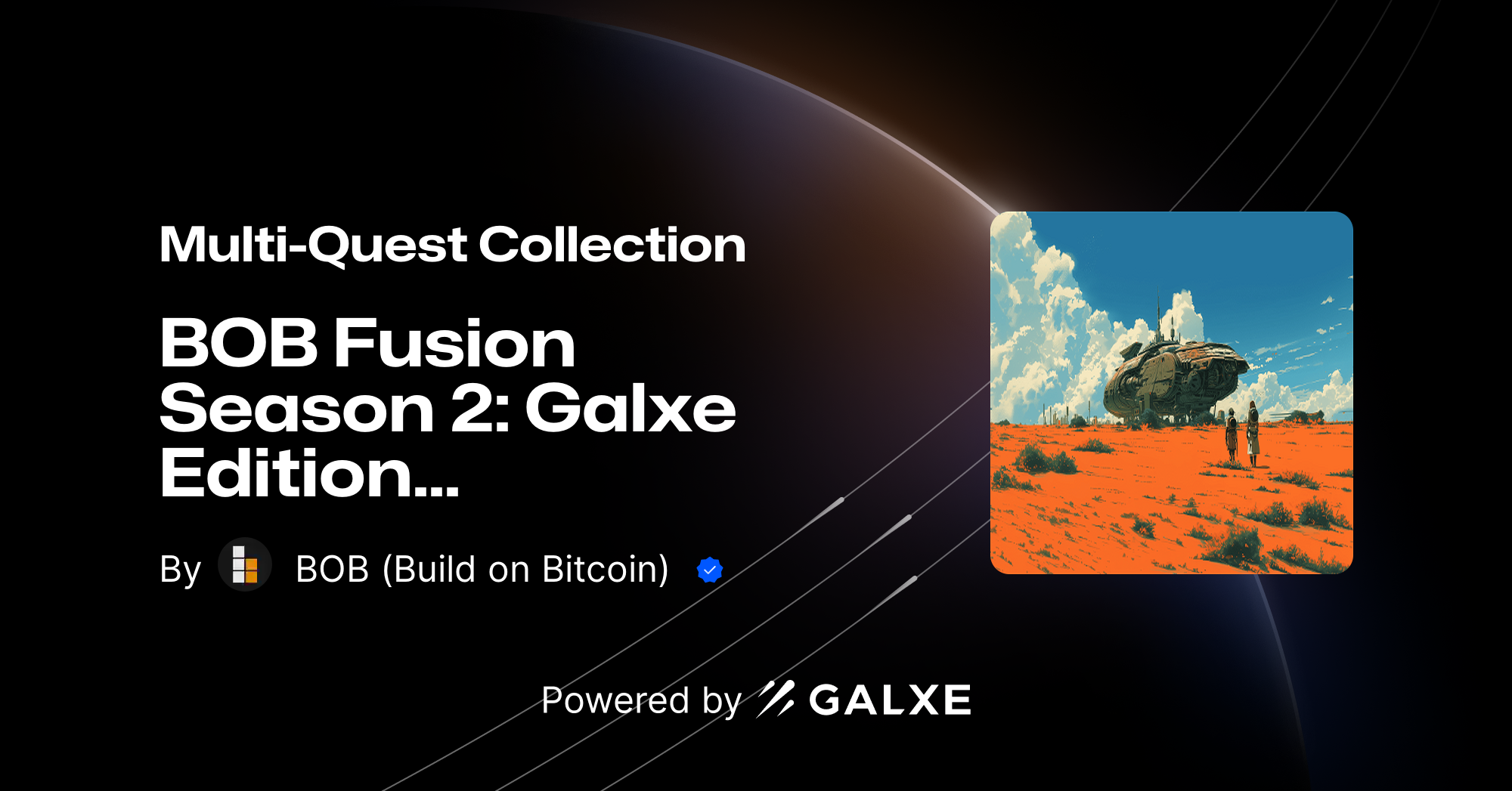 BOB Fusion Season 2: Galxe Edition by BOB (Build on Bitcoin) | Galxe Quest