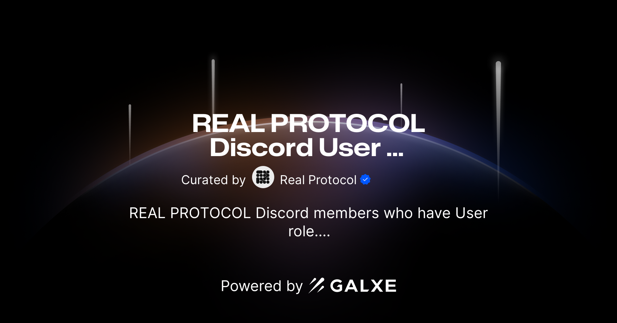 REAL PROTOCOL Discord User 👥 Credential | Galxe