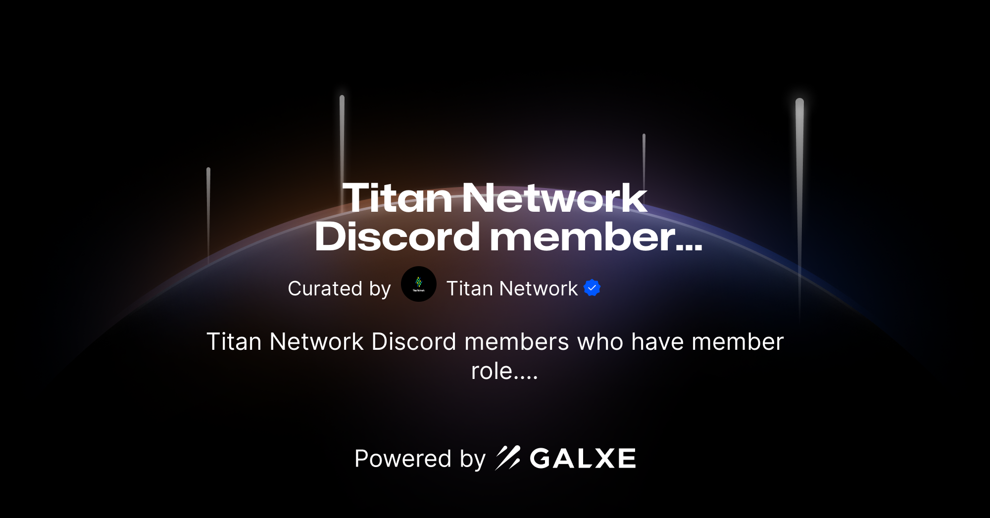 Titan Network Discord member Credential | Galxe