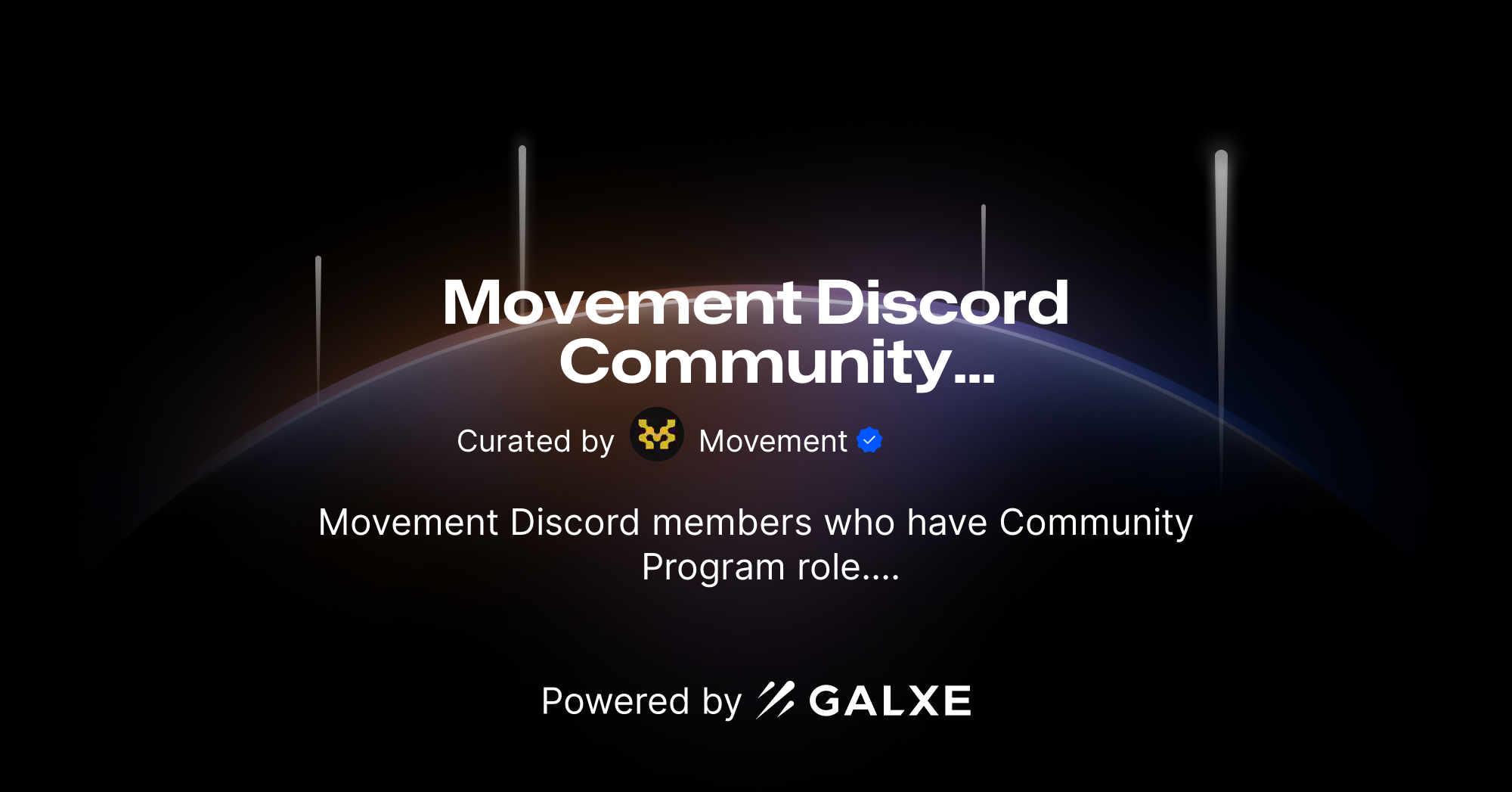 Movement Discord Community Program Credential | Galxe