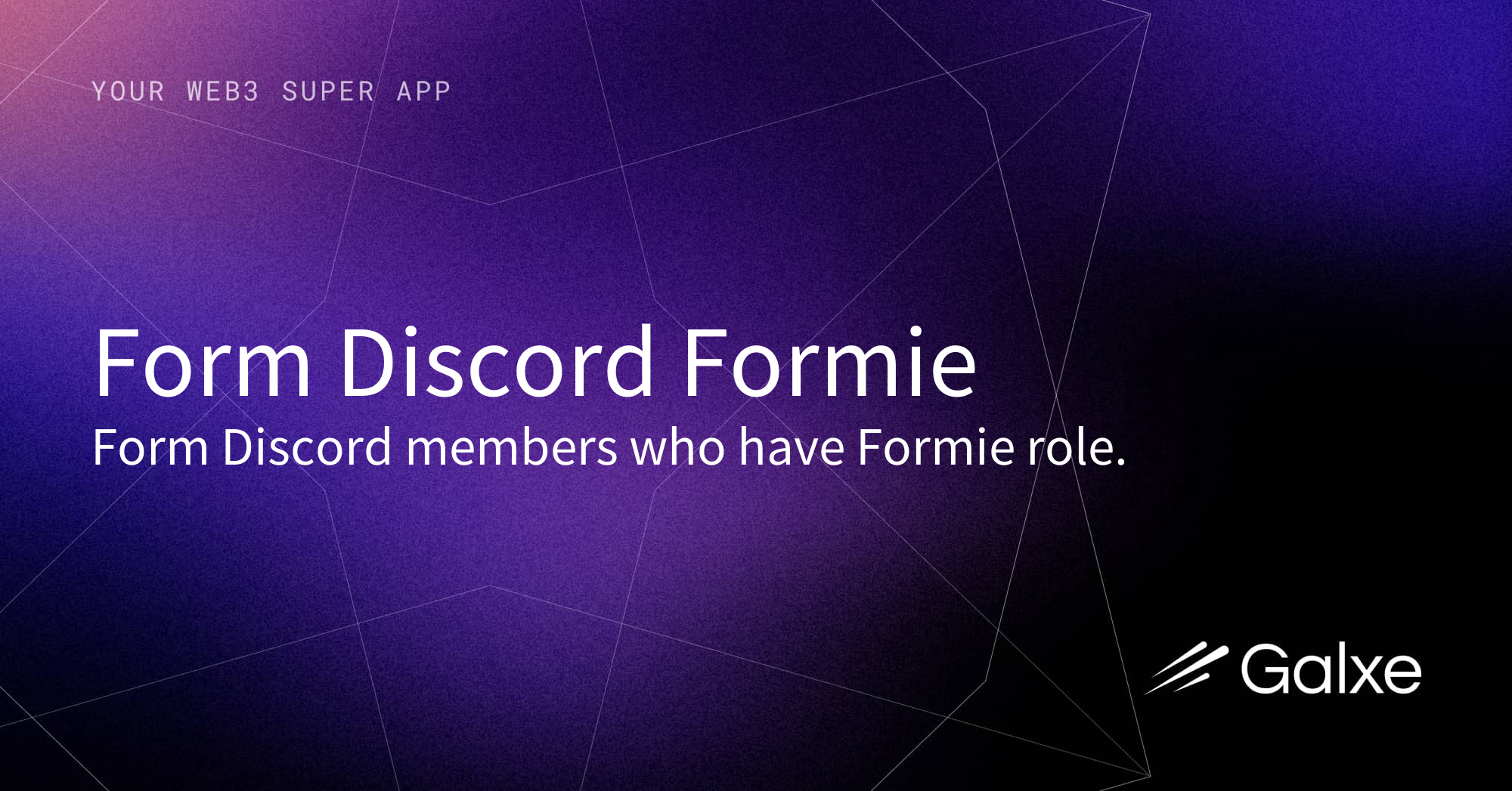 Form Discord Formie Credential | Galxe