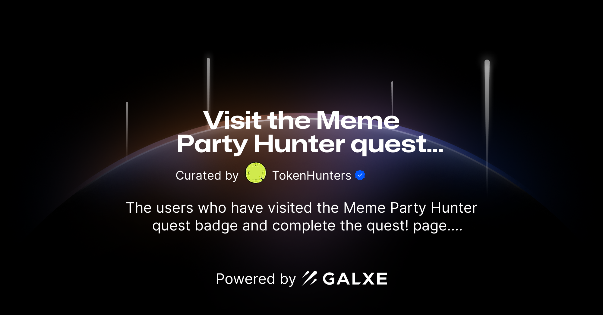 Visit the Meme Party Hunter quest badge and complete the quest ...