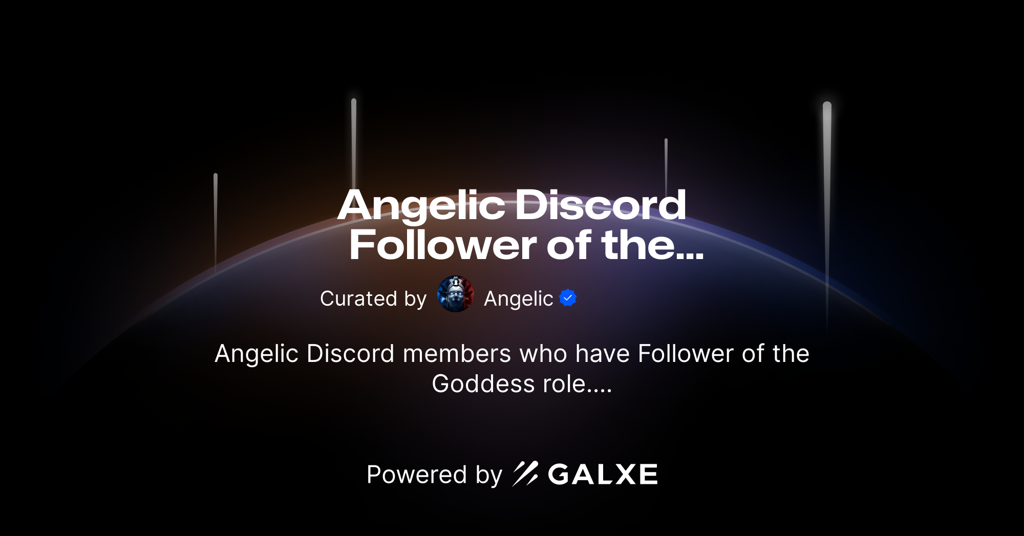 Angelic Discord Follower of the Goddess Credential | Galxe