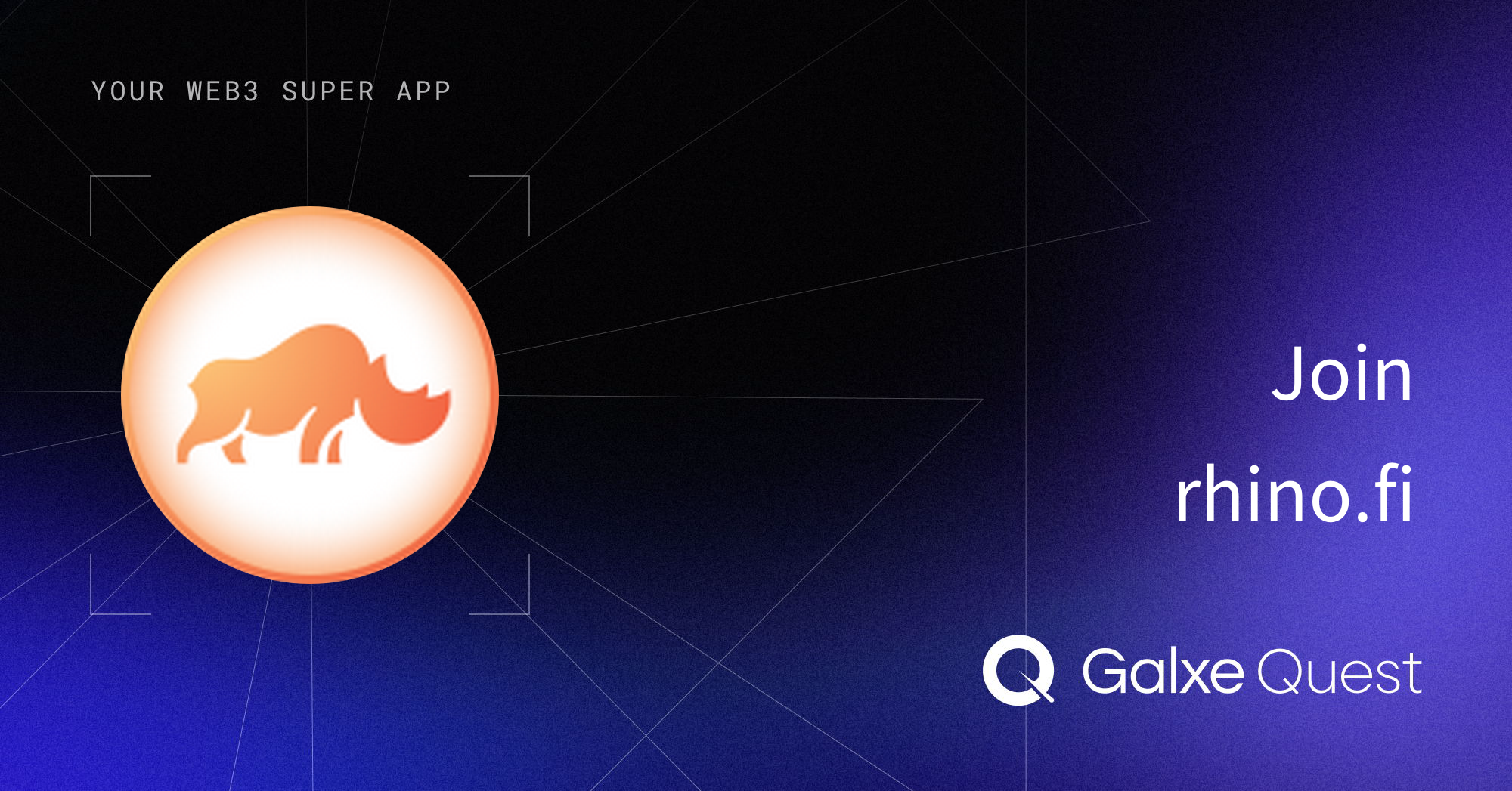 Join rhino.fi on Galxe Quest