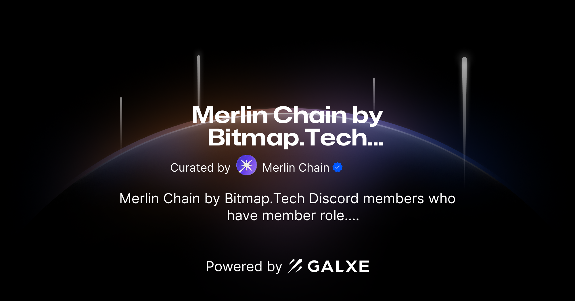 Merlin Chain by Bitmap.Tech Discord member Credential | Galxe