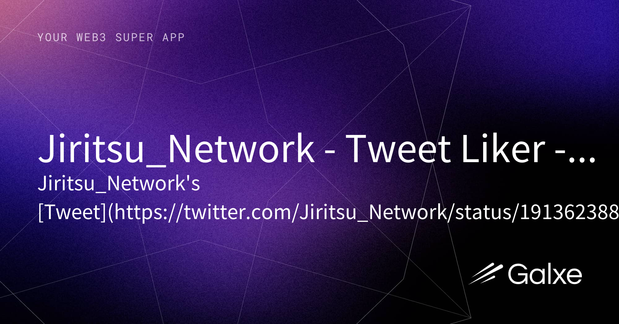 Jiritsu_Network - Tweet Liker - Tweet 1913623887423918309 Credential ...