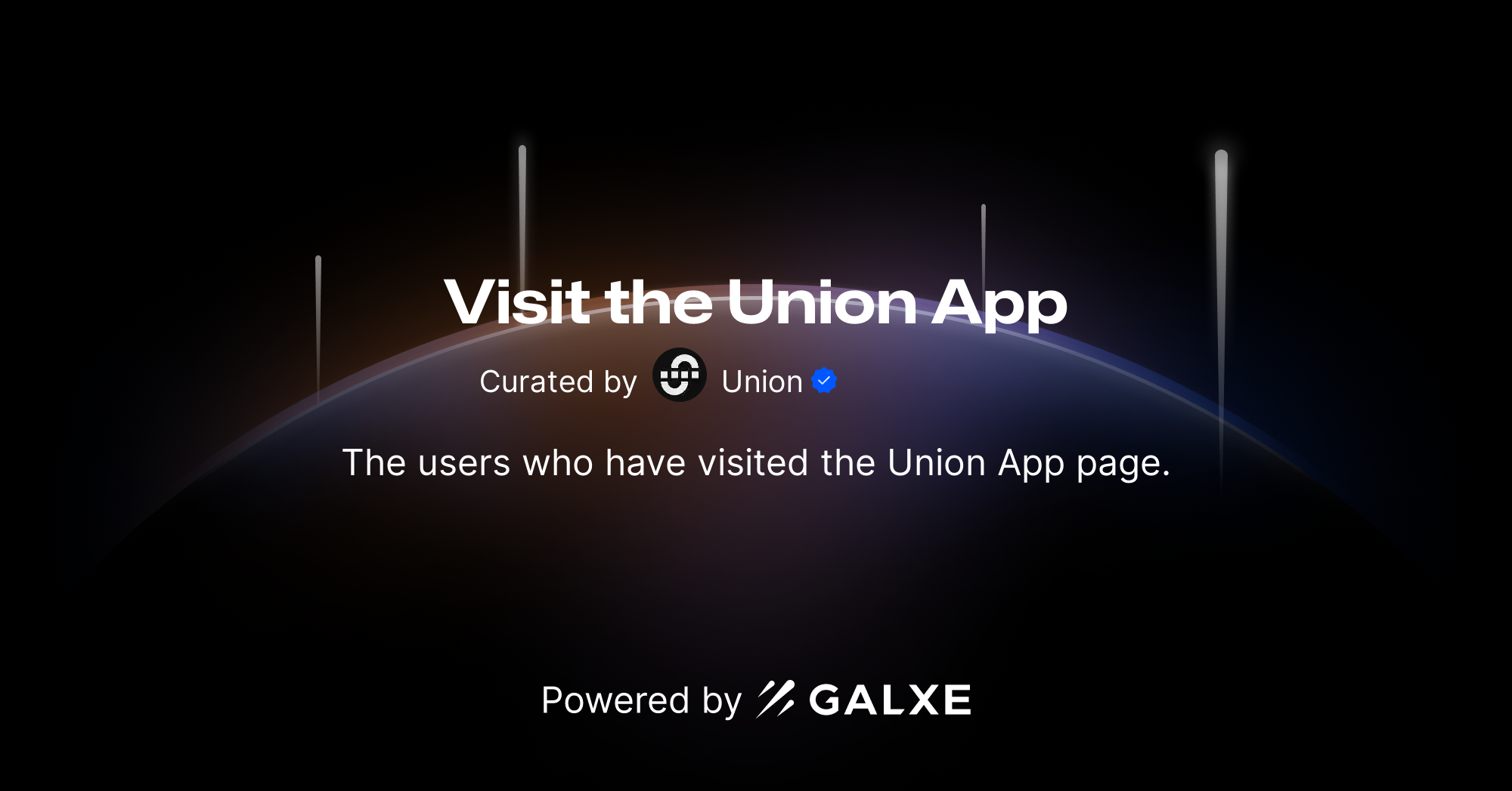 Visit the Union App Credential | Galxe