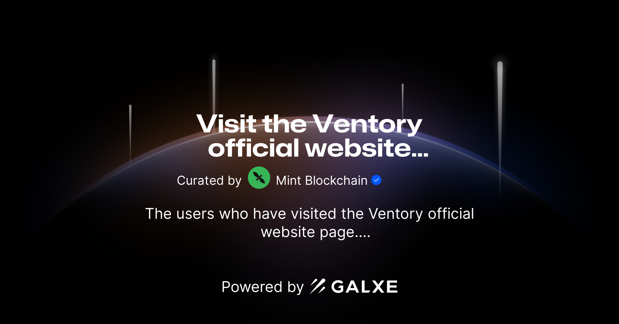 Visit the Ventory official website Credential | Galxe