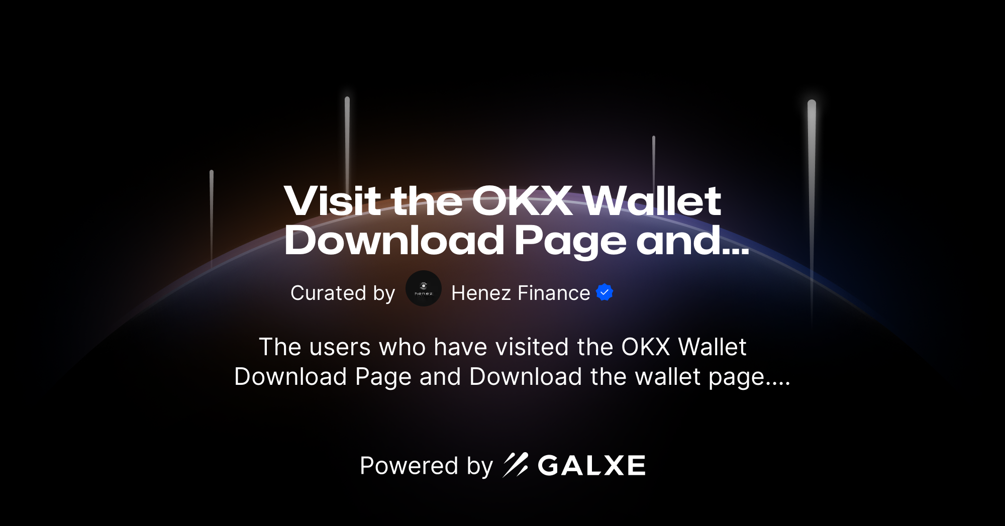 Visit the OKX Wallet Download Page and Download the wallet Credential | Galxe