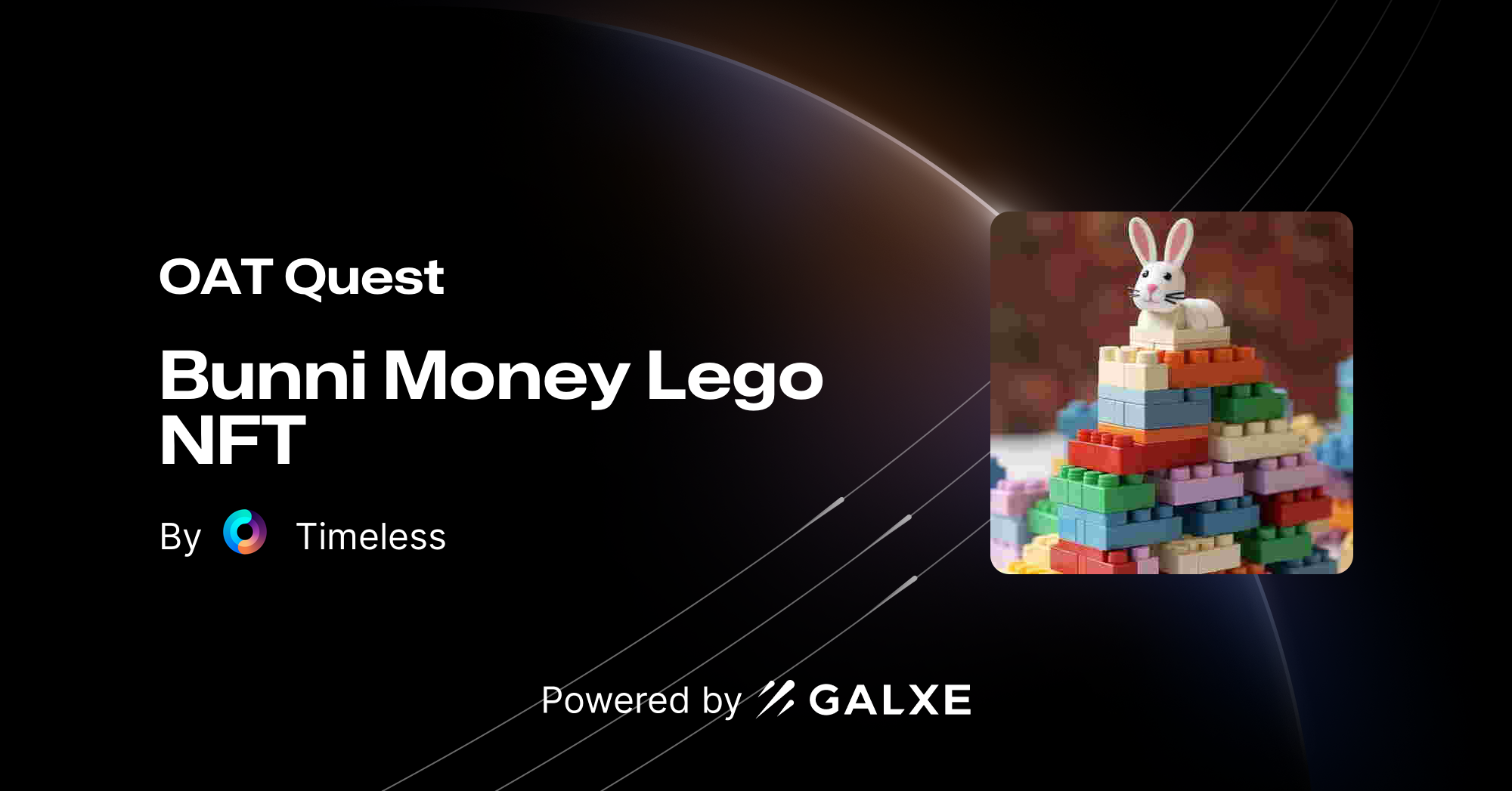Bunni Money Lego NFT by Timeless | Galxe Quest