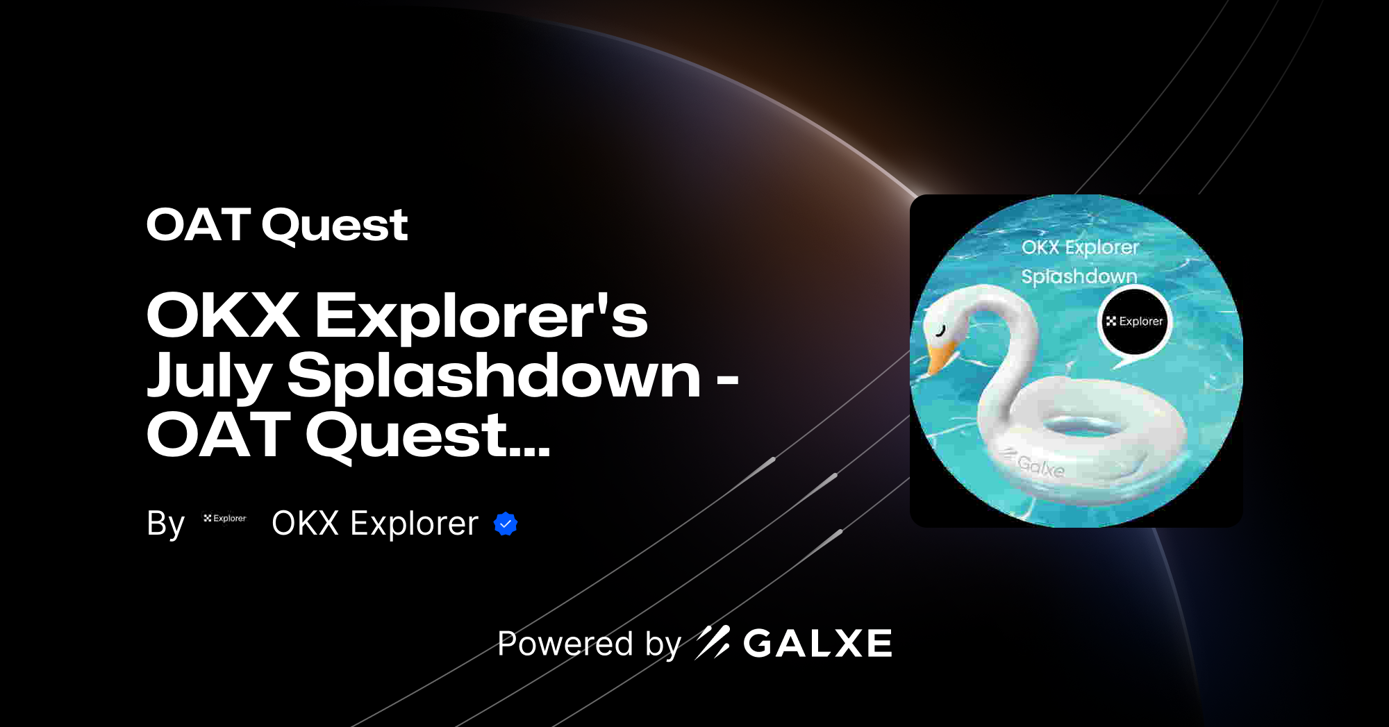 OKX Explorer's July Splashdown - OAT Quest by OKX Explorer | Galxe Quest