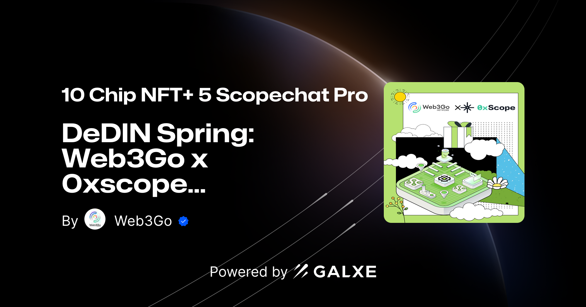 DeDIN Spring: Web3Go x 0xscope by DIN | Galxe Quest