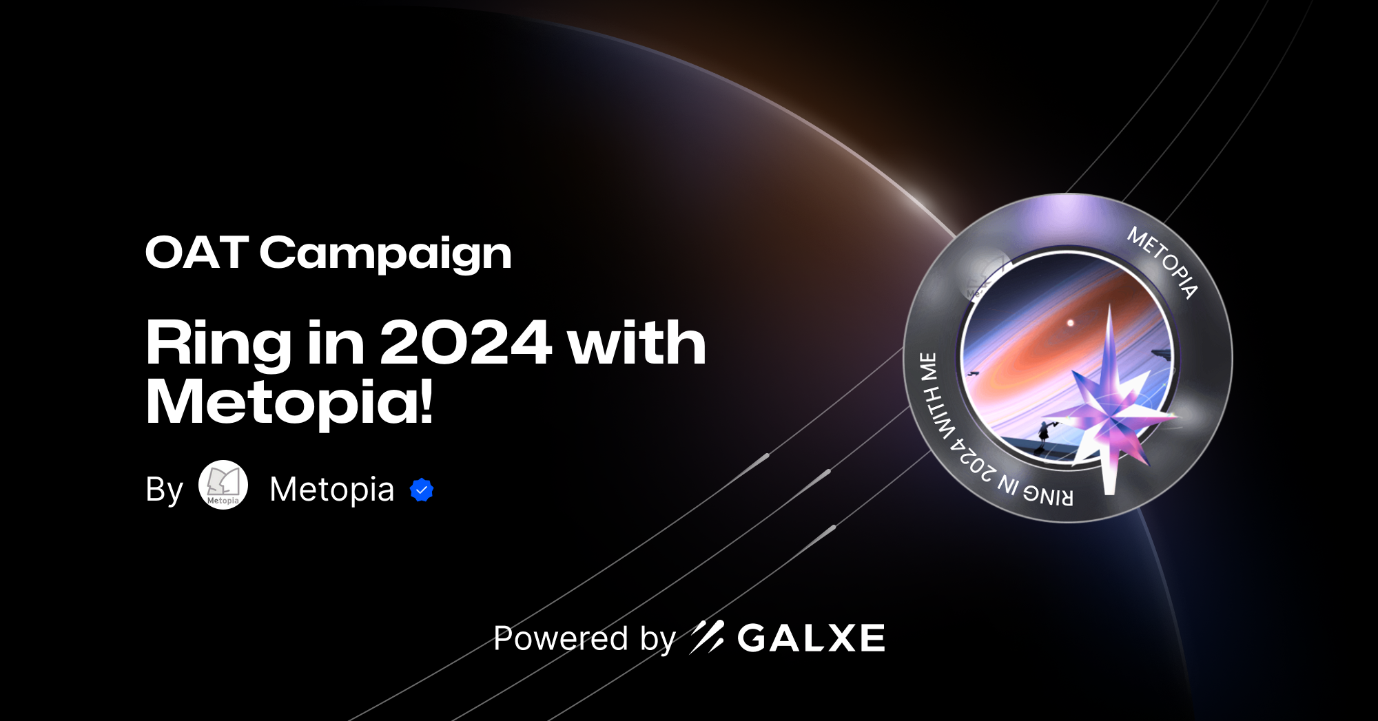 Ring in 2024 with Metopia! 🚀 by Metopia | Galxe Quest