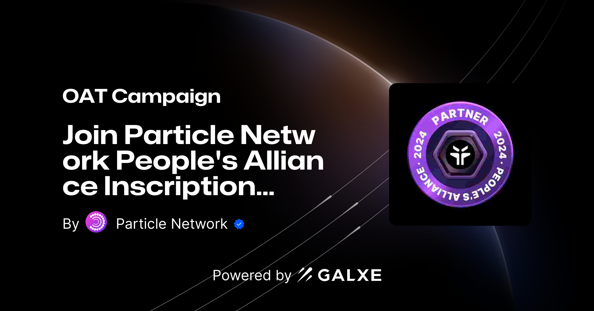 Join Particle Network People's Alliance Inscription by Particle Network ...