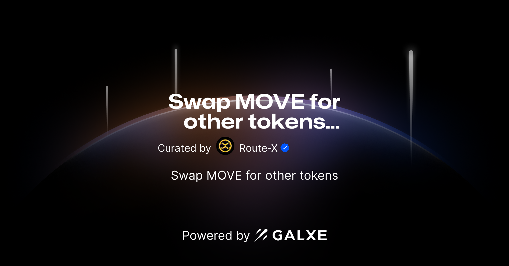 Swap MOVE for other tokens Credential | Galxe