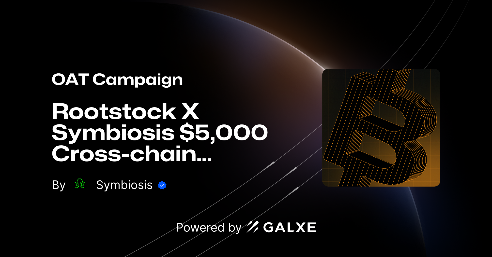 Rootstock X Symbiosis $5,000 Cross-chain Campaign by Symbiosis | Galxe Quest