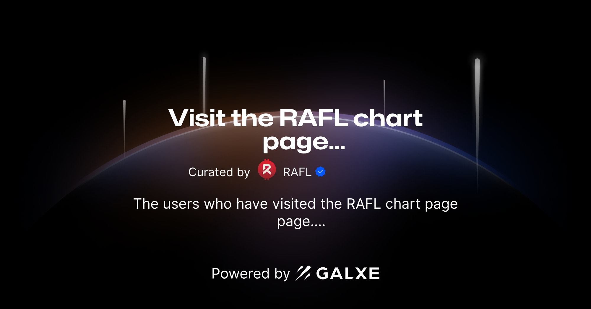 Visit the RAFL chart page Credential | Galxe