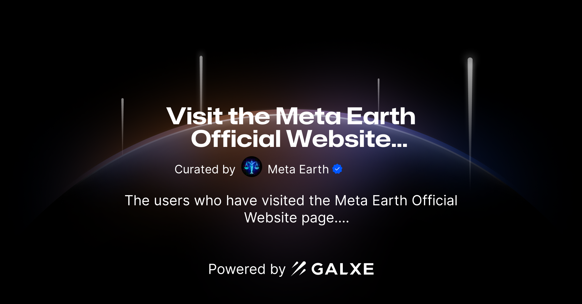 Visit the Meta Earth Official Website Credential | Galxe